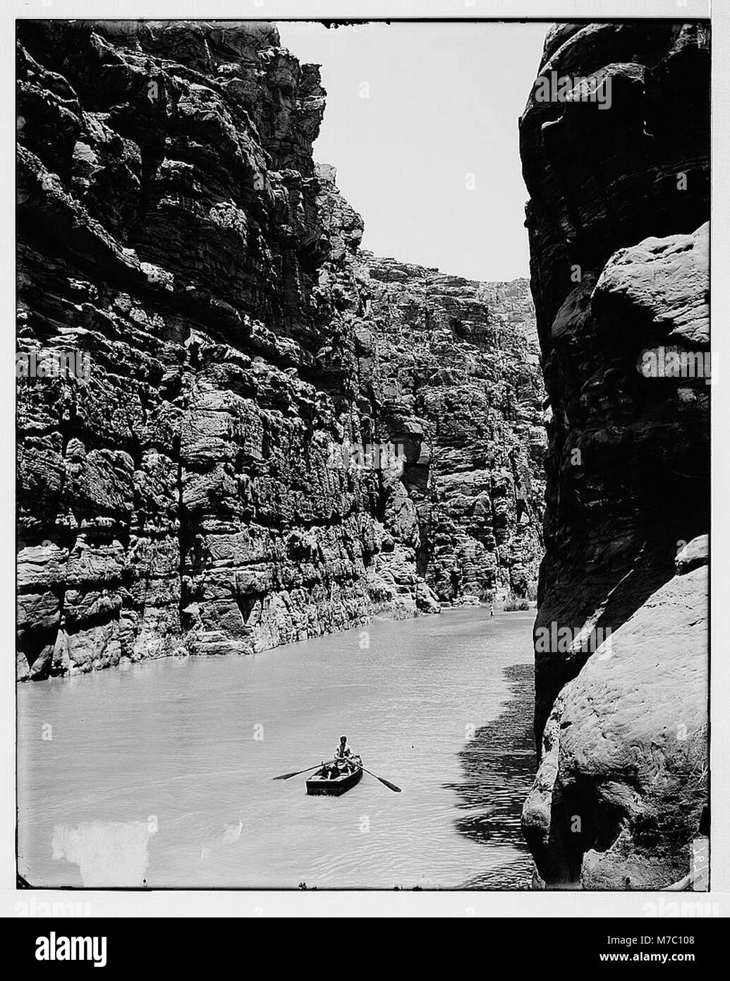 A scenic view from the Dead Sea (Bahr Lut), showing the mouth of the ...