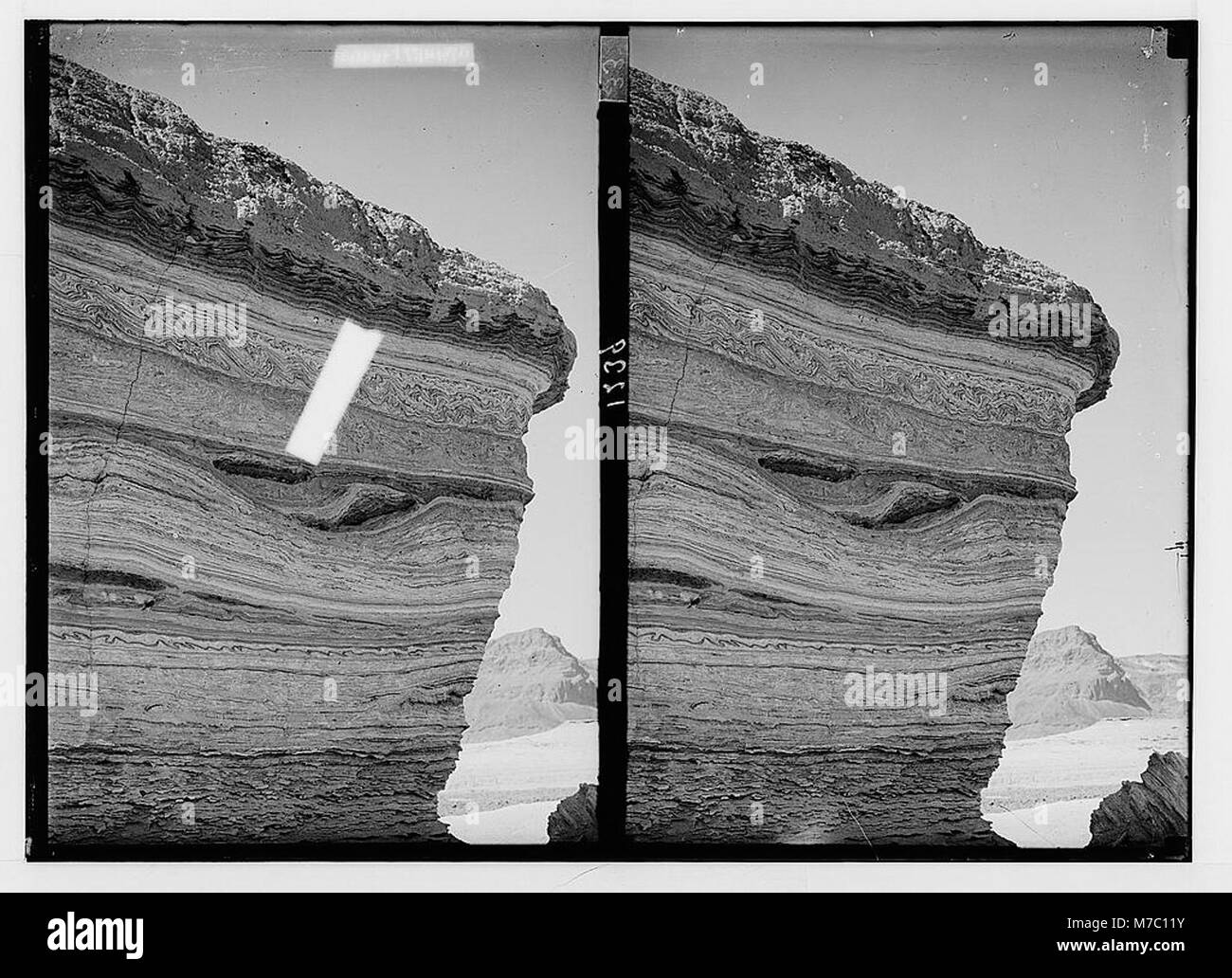 A photograph of marl formations near the Dead Sea, showcasing the ...