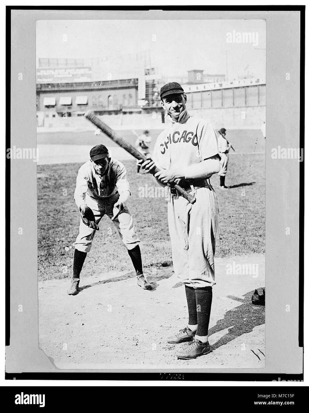 A baseball photograph showing Arthur 'Solly' Hofman batting, with Jack ...