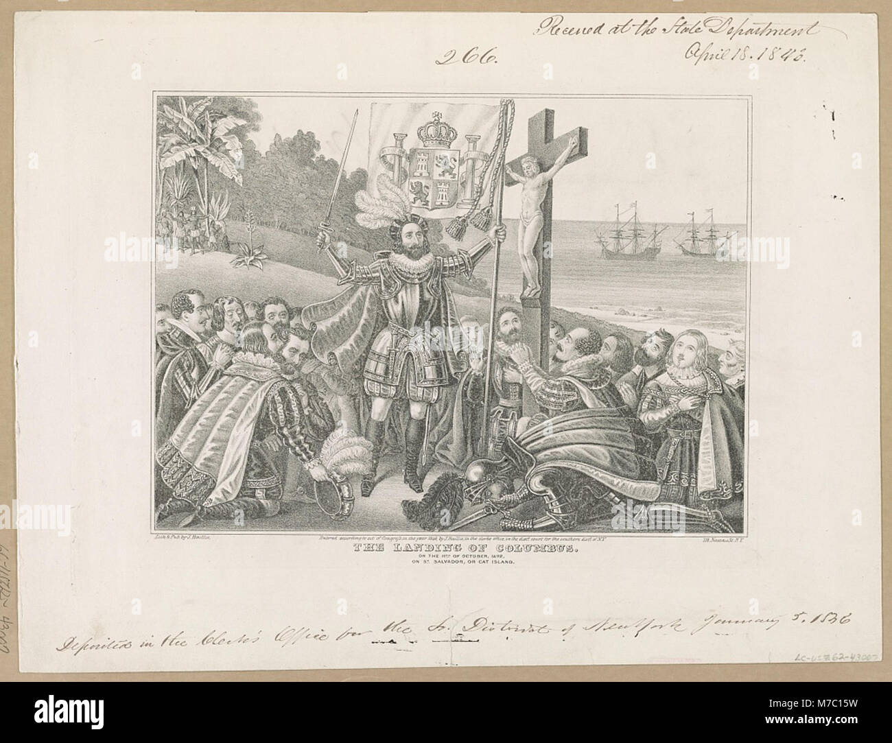 Christopher columbus landing hi-res stock photography and images - Alamy