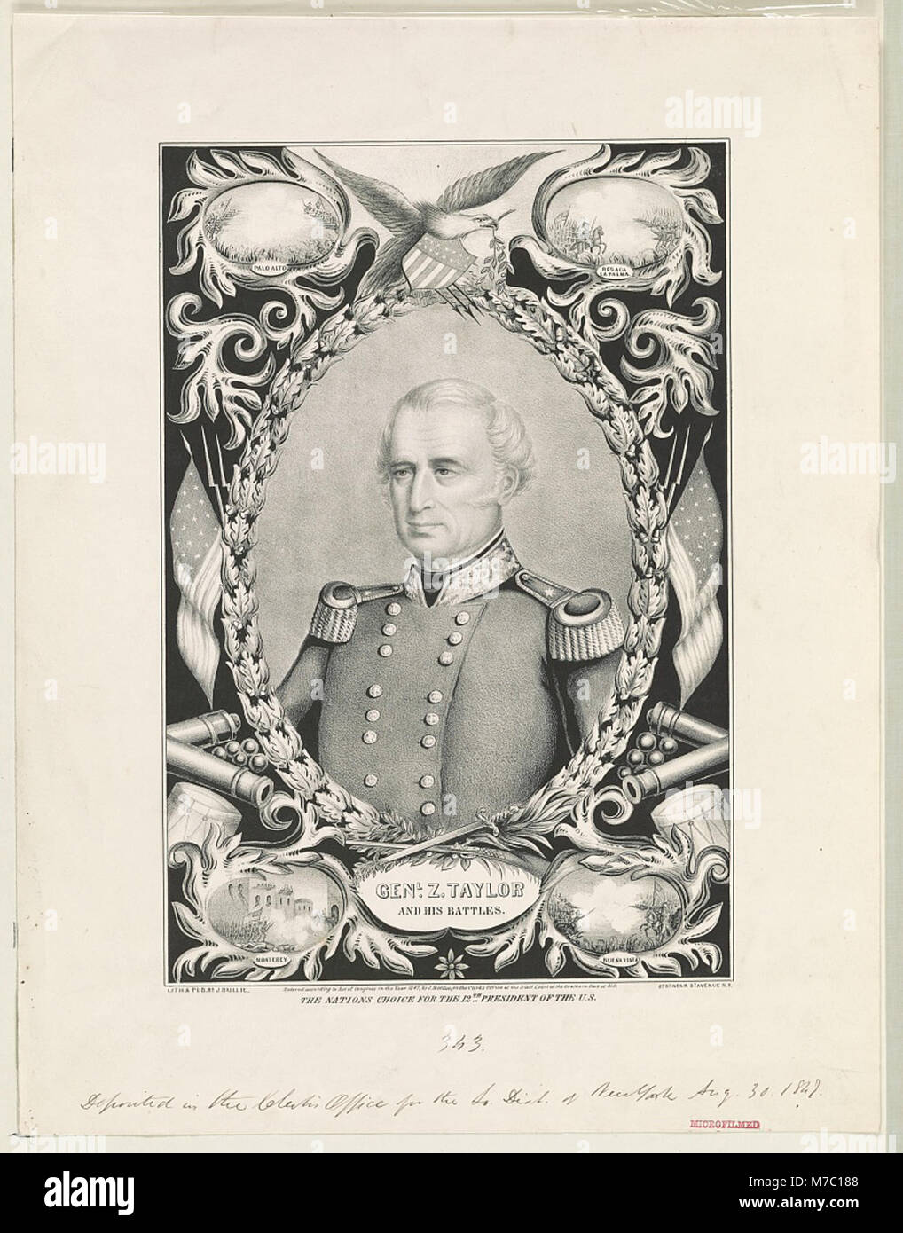 A historical portrayal of General Zachary Taylor, the 12th President of ...