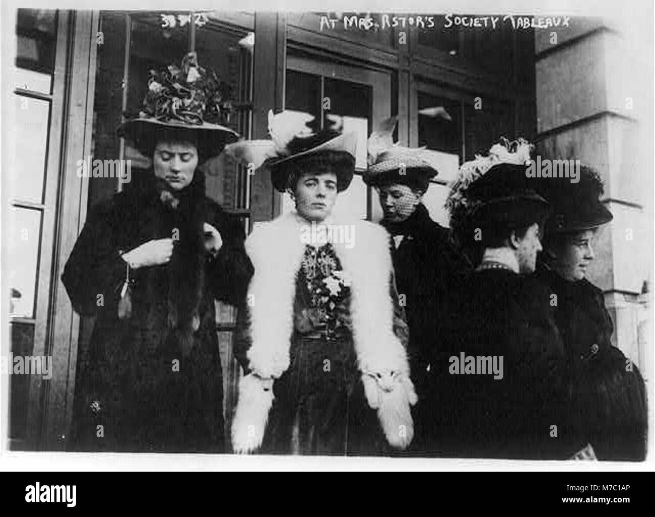 A scene from a society tableaux hosted by Mrs. Astor. The photograph ...