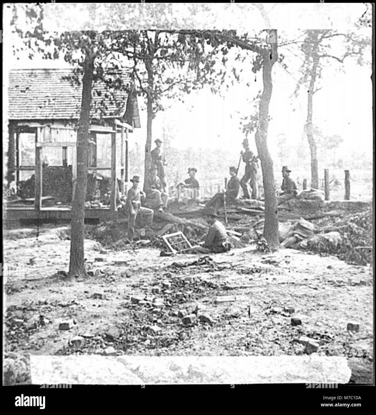 Federal pickets were stationed outside Atlanta, Georgia, during the ...