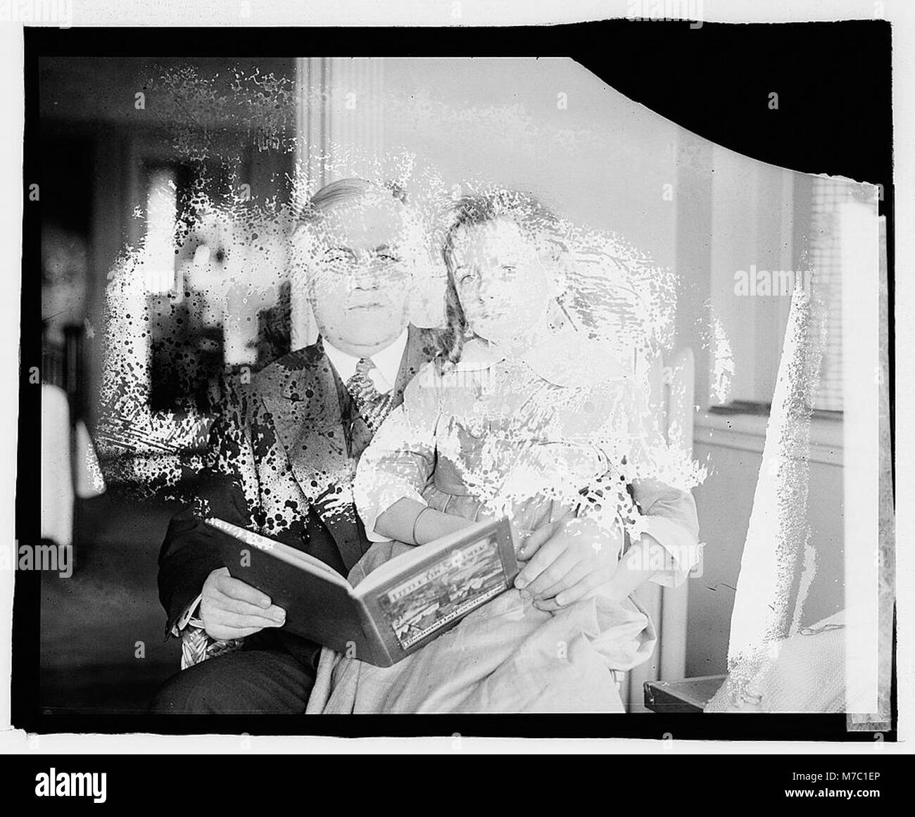 A portrait of Attorney General Palmer and his daughter, capturing a ...