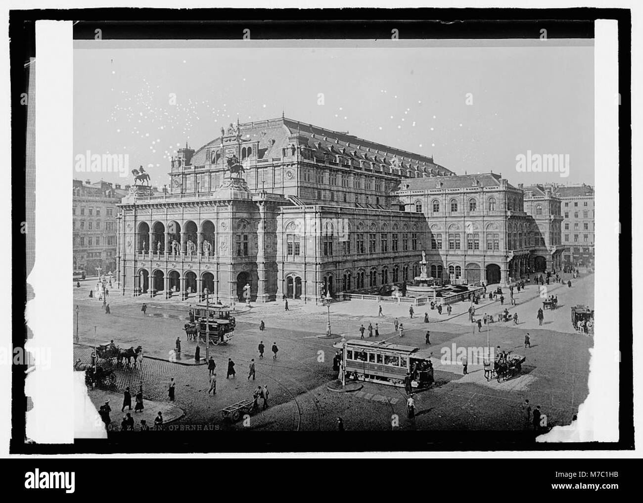 This image shows the Opera House in Vienna, Austria, a key ...