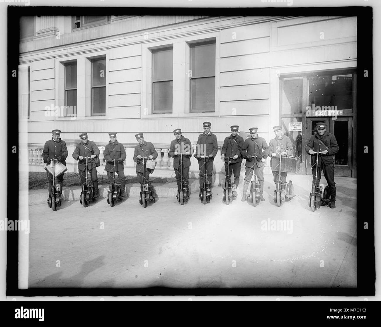 A historical depiction of an auto pedestrian intersection, capturing ...