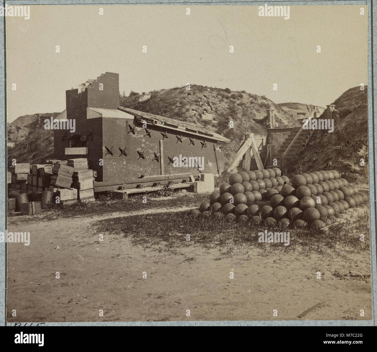 These interior views of Fort Sumter, taken in April 1865, provide a ...