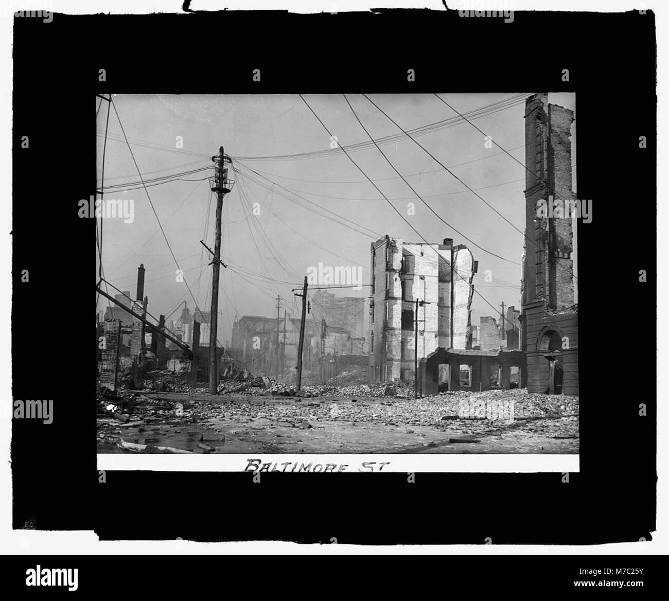 The 1904 Baltimore fire, one of the largest urban fires in U.S. history ...