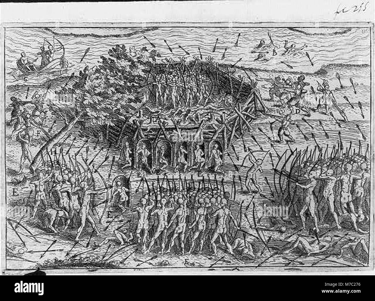 These illustrations depict the warfare of Canadian Indigenous peoples ...