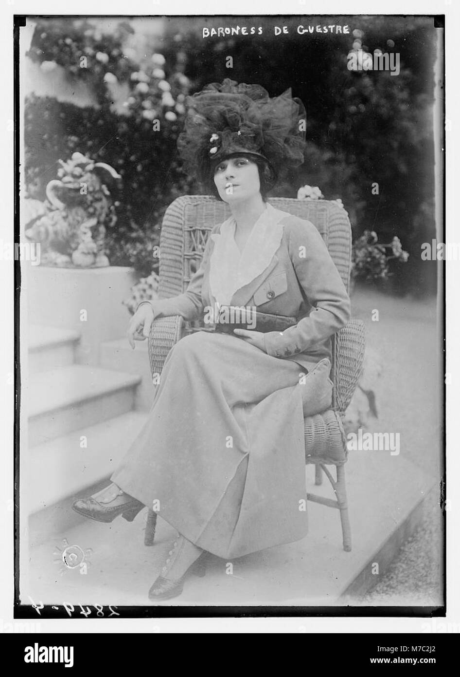 A portrait of Baroness de Guestre, an aristocratic woman of the 19th ...