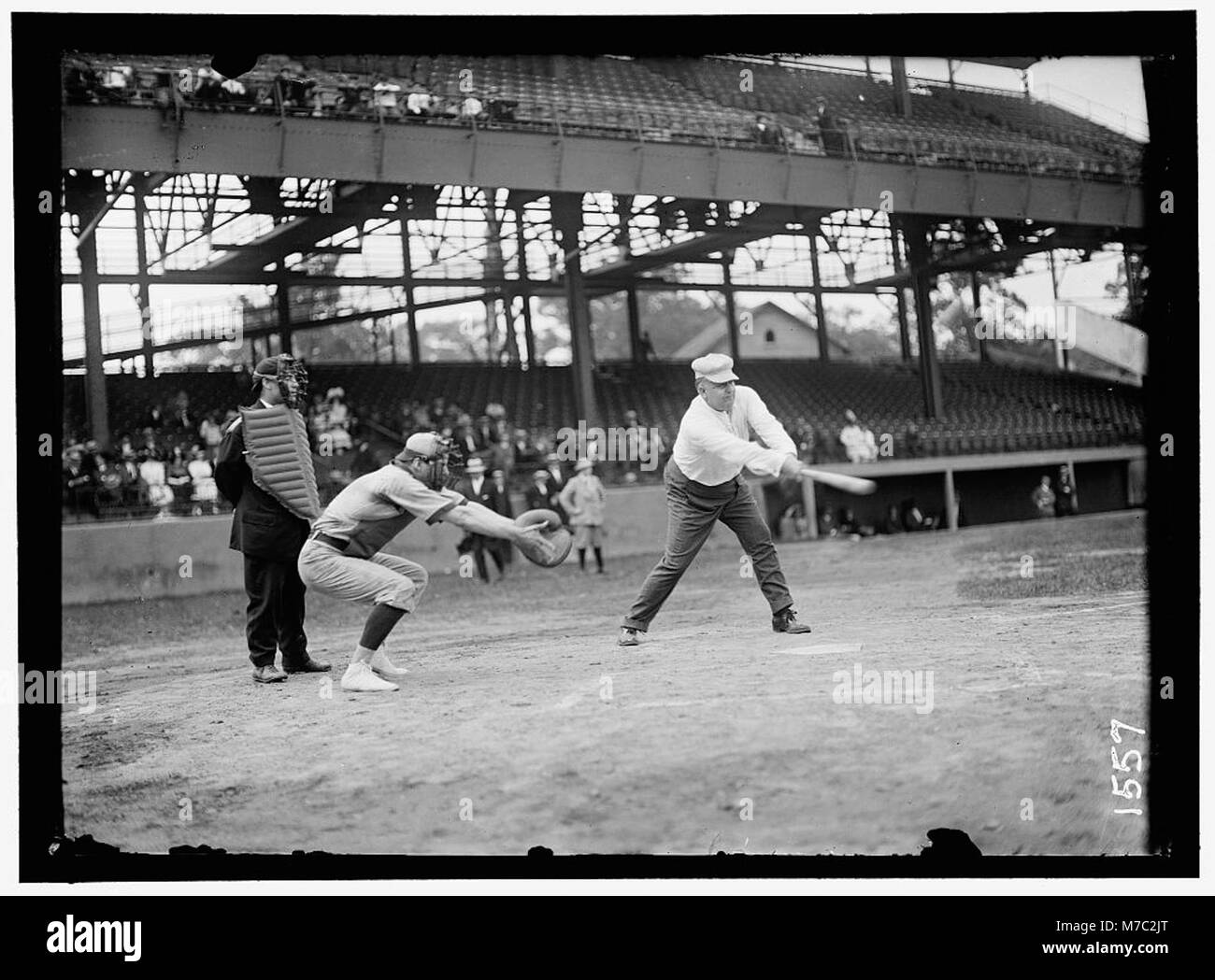 A baseball game featuring George Washington Rauch, a representative ...