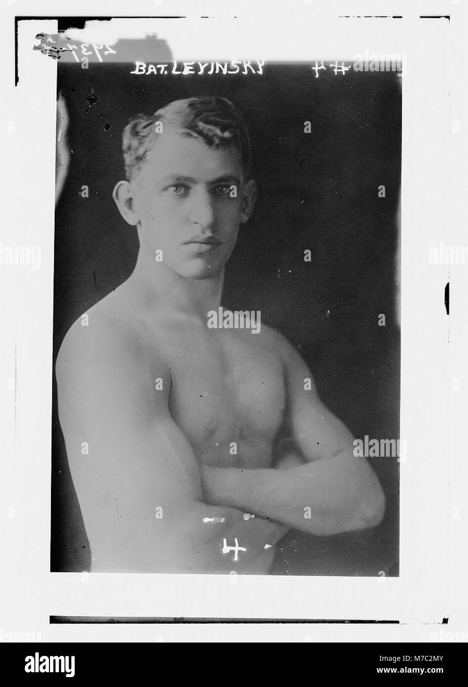 A portrait of Bat Levinsky, a notable figure from the early 20th ...