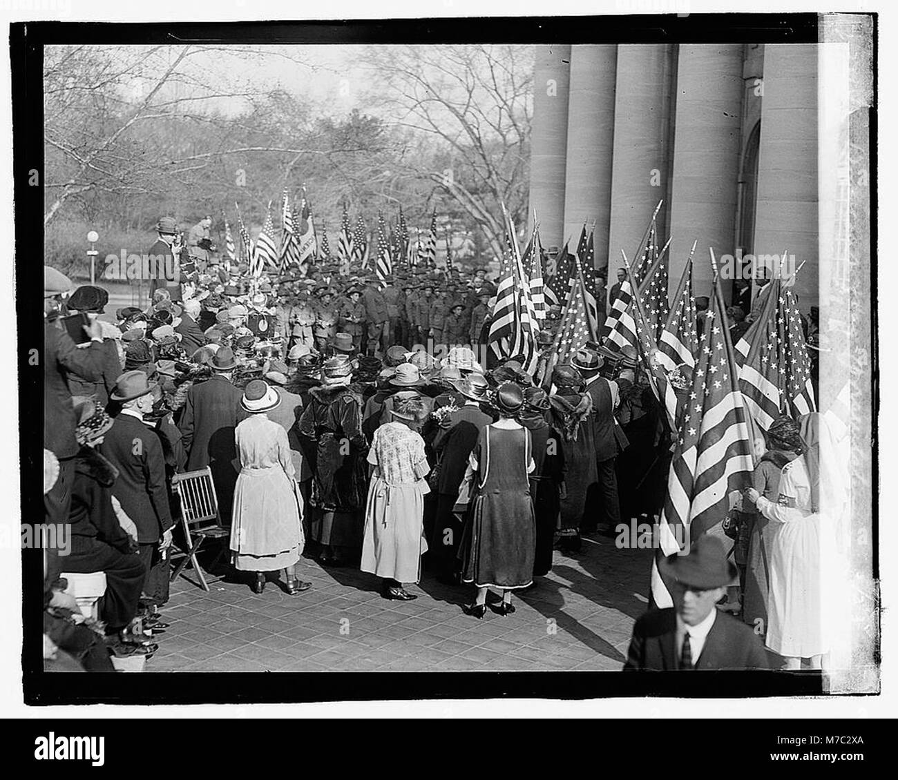 Boy Scout flag presentation, (4-7-23) LOC npcc.08173 Stock Photo - Alamy