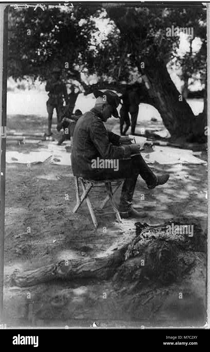 This image depicts Brigadier General John J. Pershing at his ...