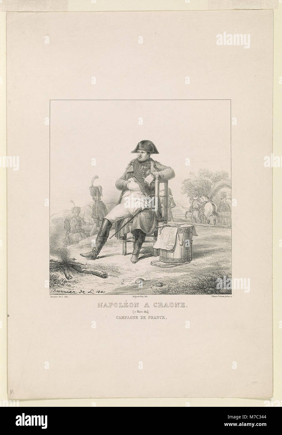 A historical image of Napoleon Bonaparte depicted in a regal manner ...