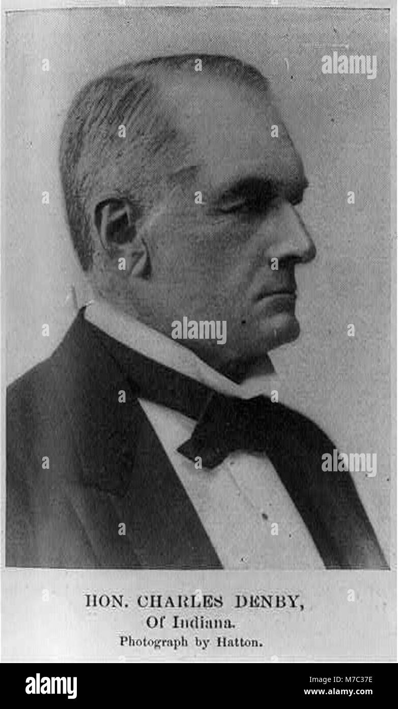 Portrait of Charles Denby (1830-1904), an American diplomat and ...