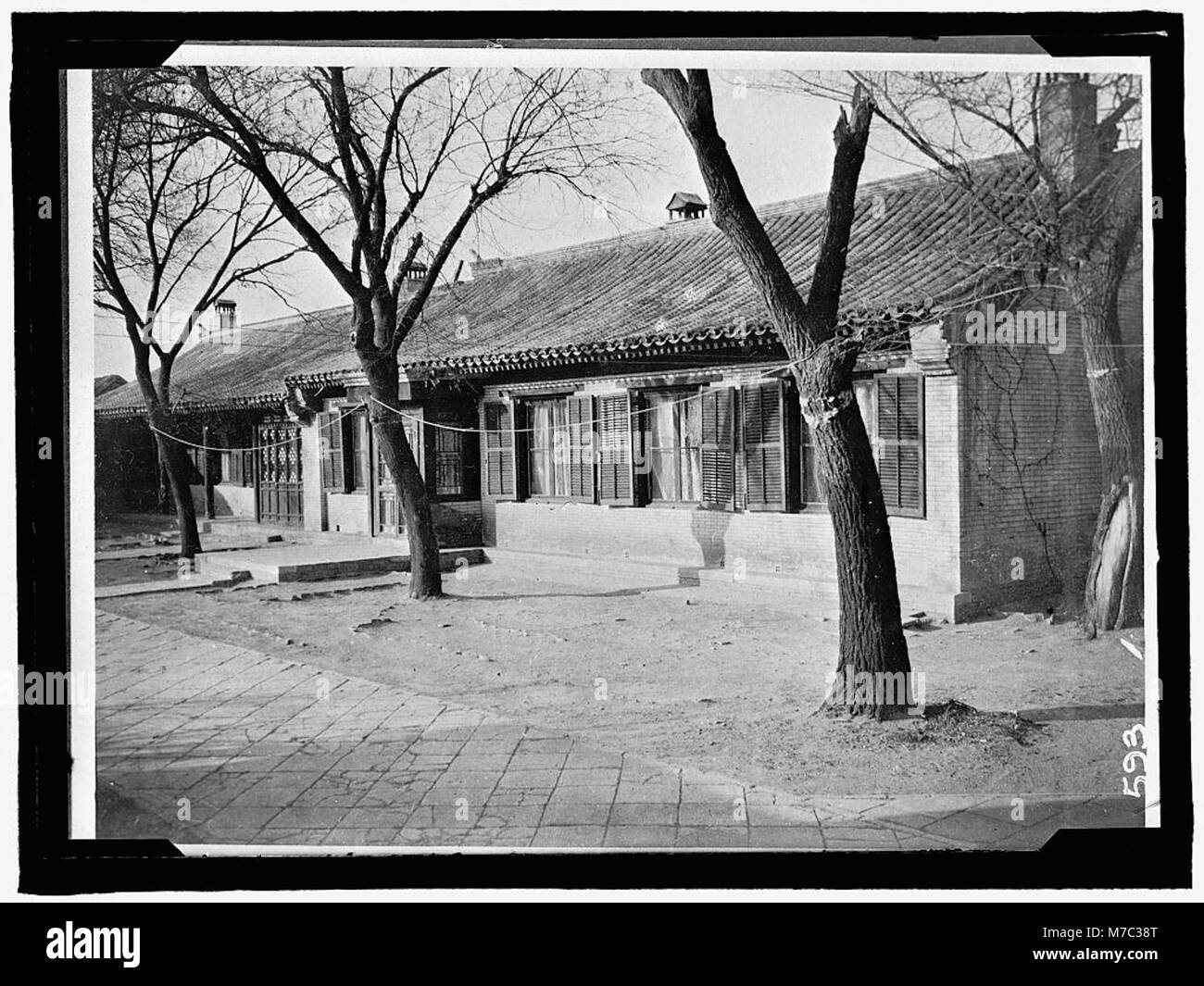 Photograph depicting various architectural structures in China ...
