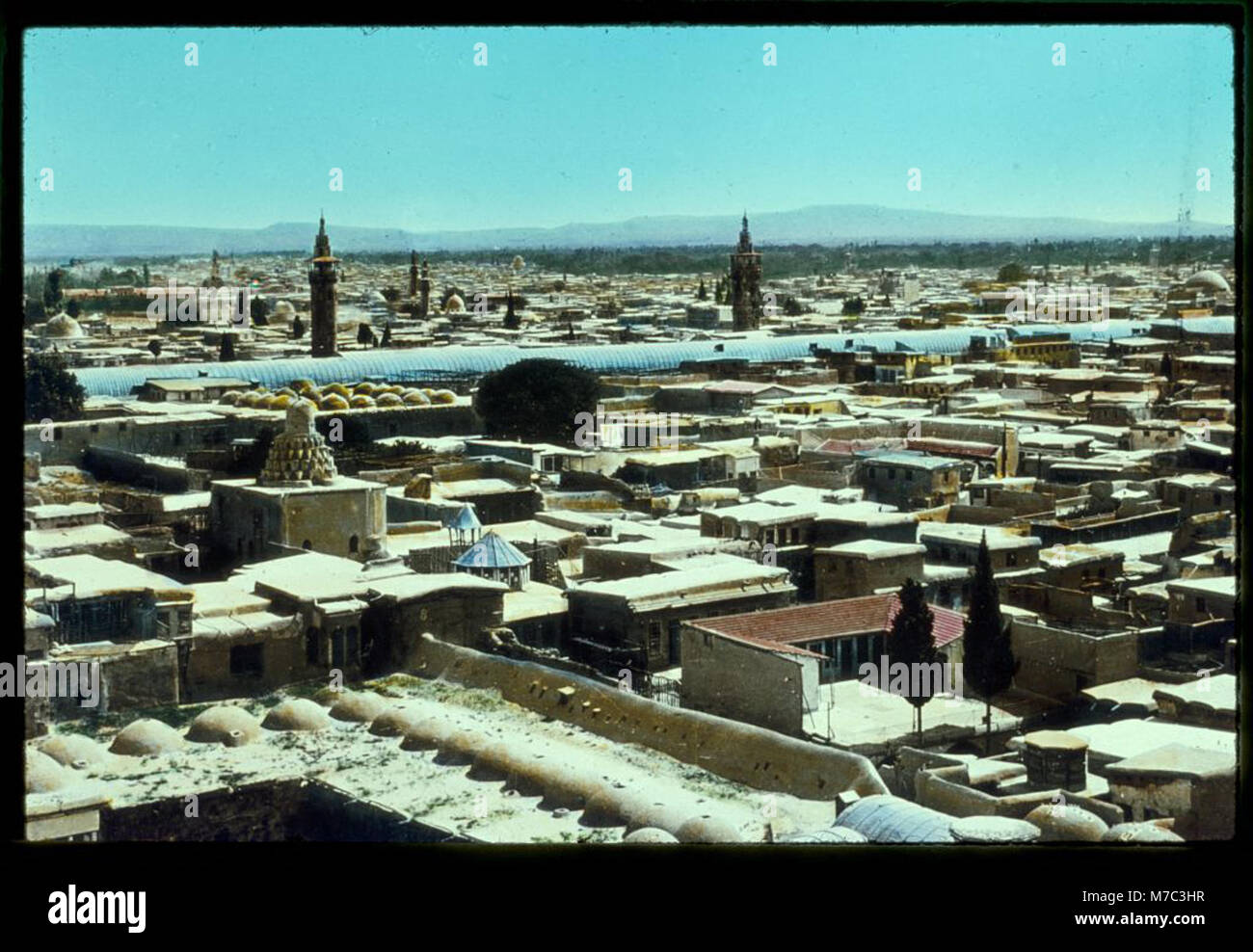 This image shows a covered part of Straight Street in Damascus, a ...