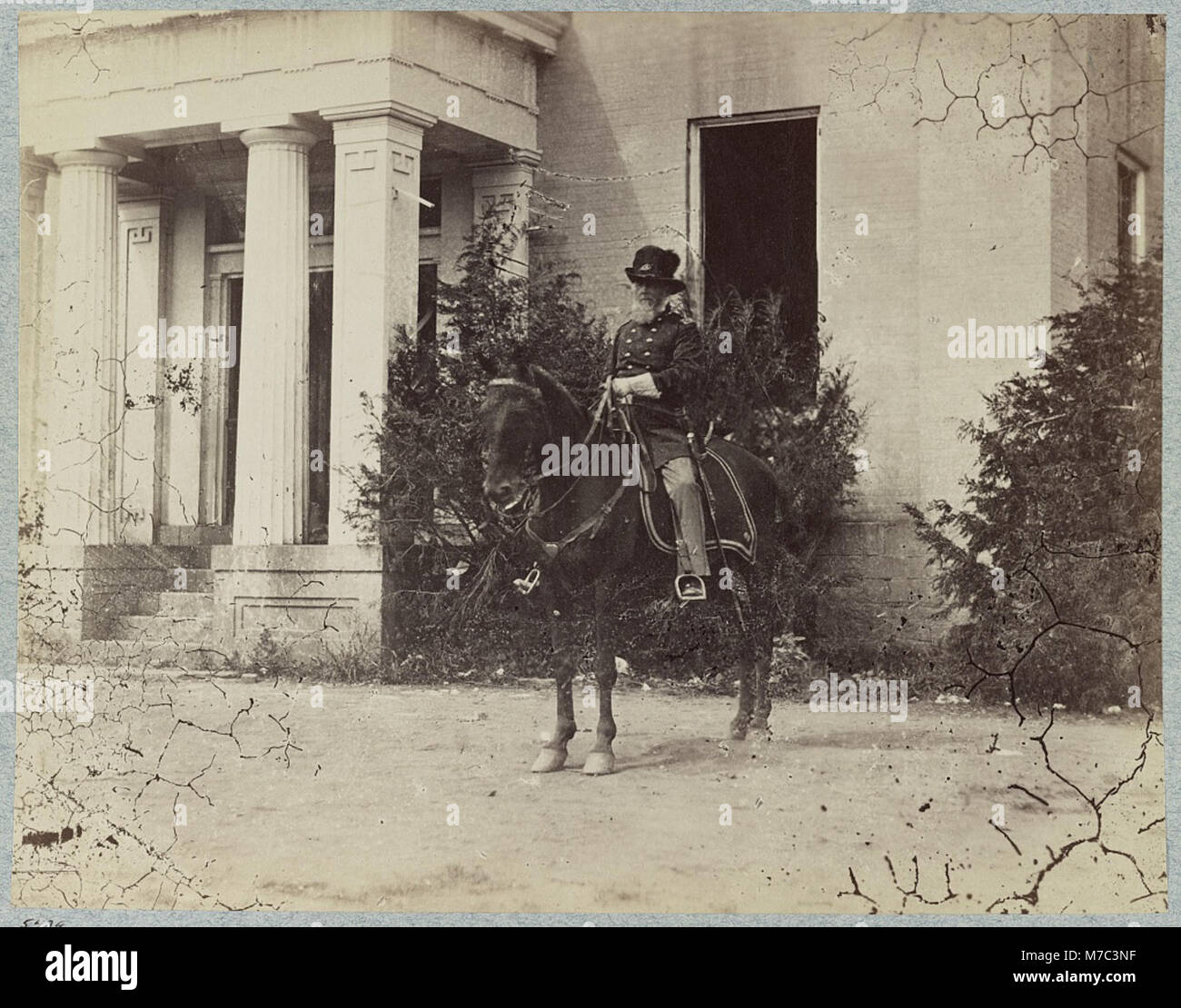 Colonel Dixon S. Miles, photographed during the American Civil War at ...