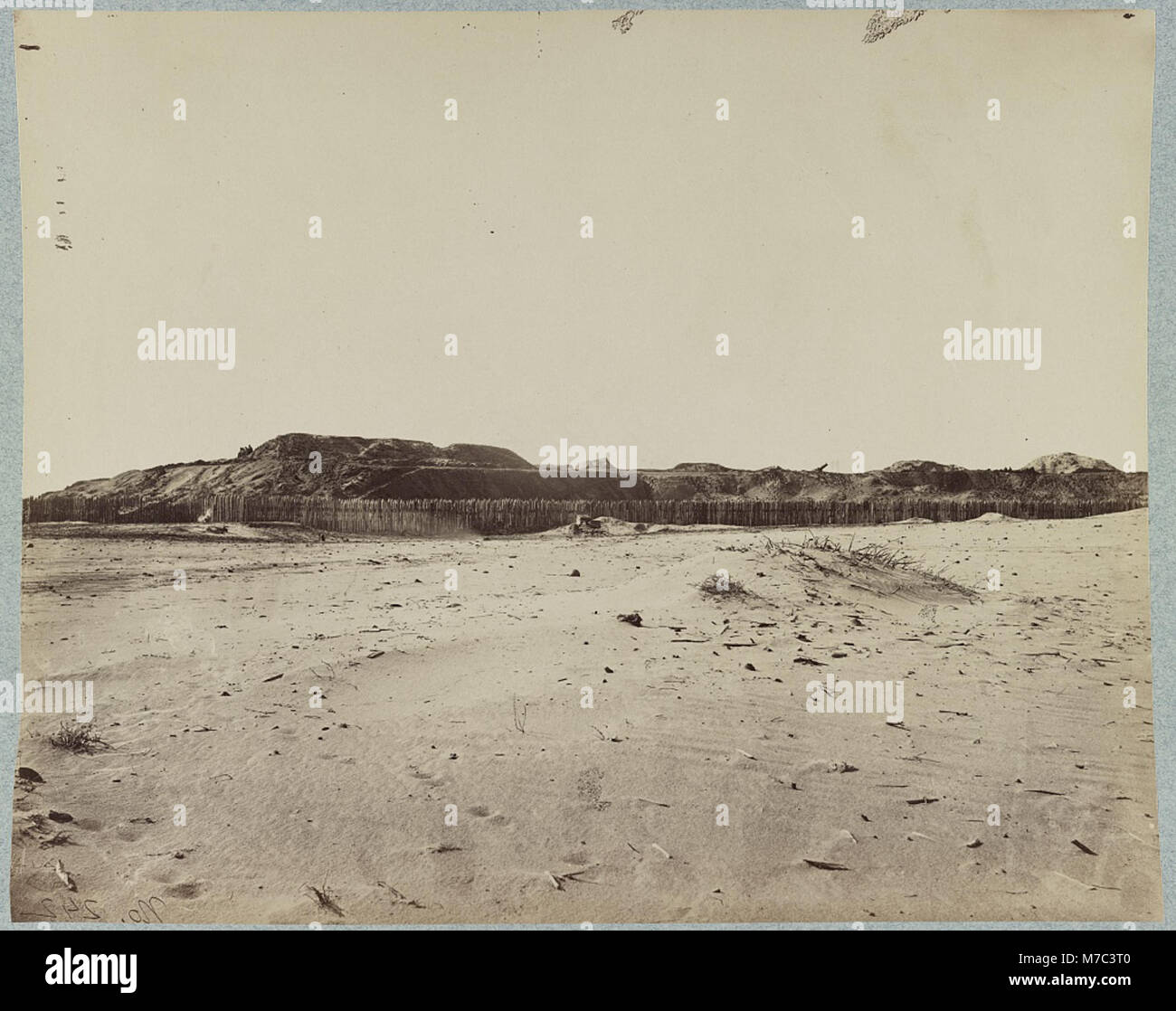 An image of part of the land face of Fort Fisher, North Carolina ...