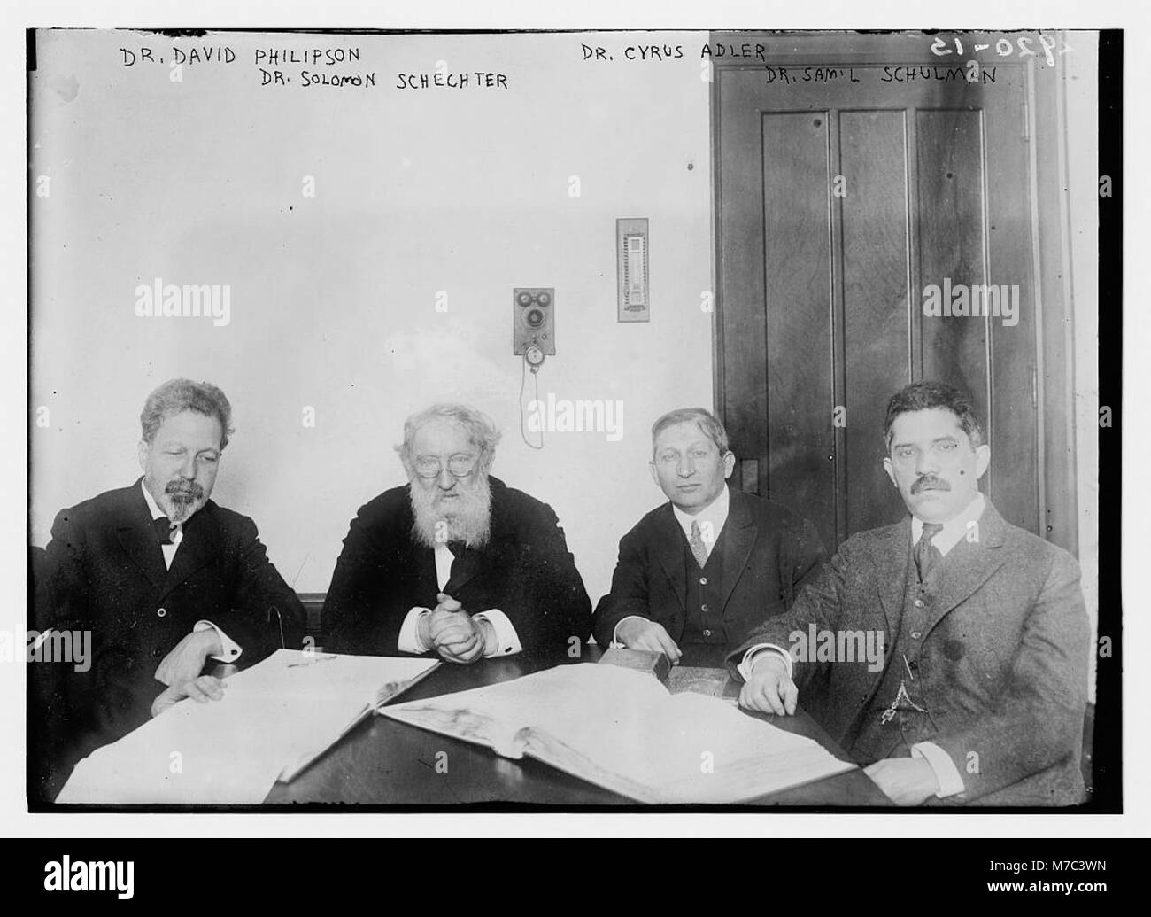 A photograph of four notable Jewish scholars, including Dr. David ...