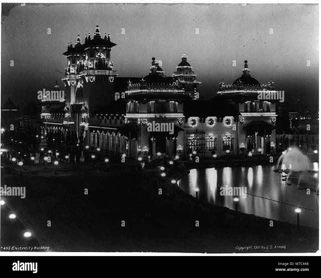 The Electricity Building, part of the 1893 World's Columbian Exposition ...