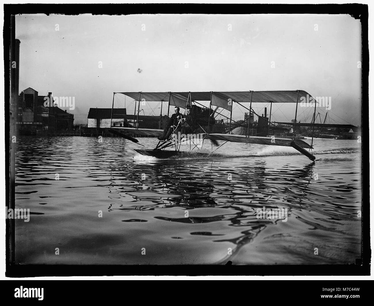Lieutenant Theodore C. Ellyson of the U.S. Navy is seen testing a ...