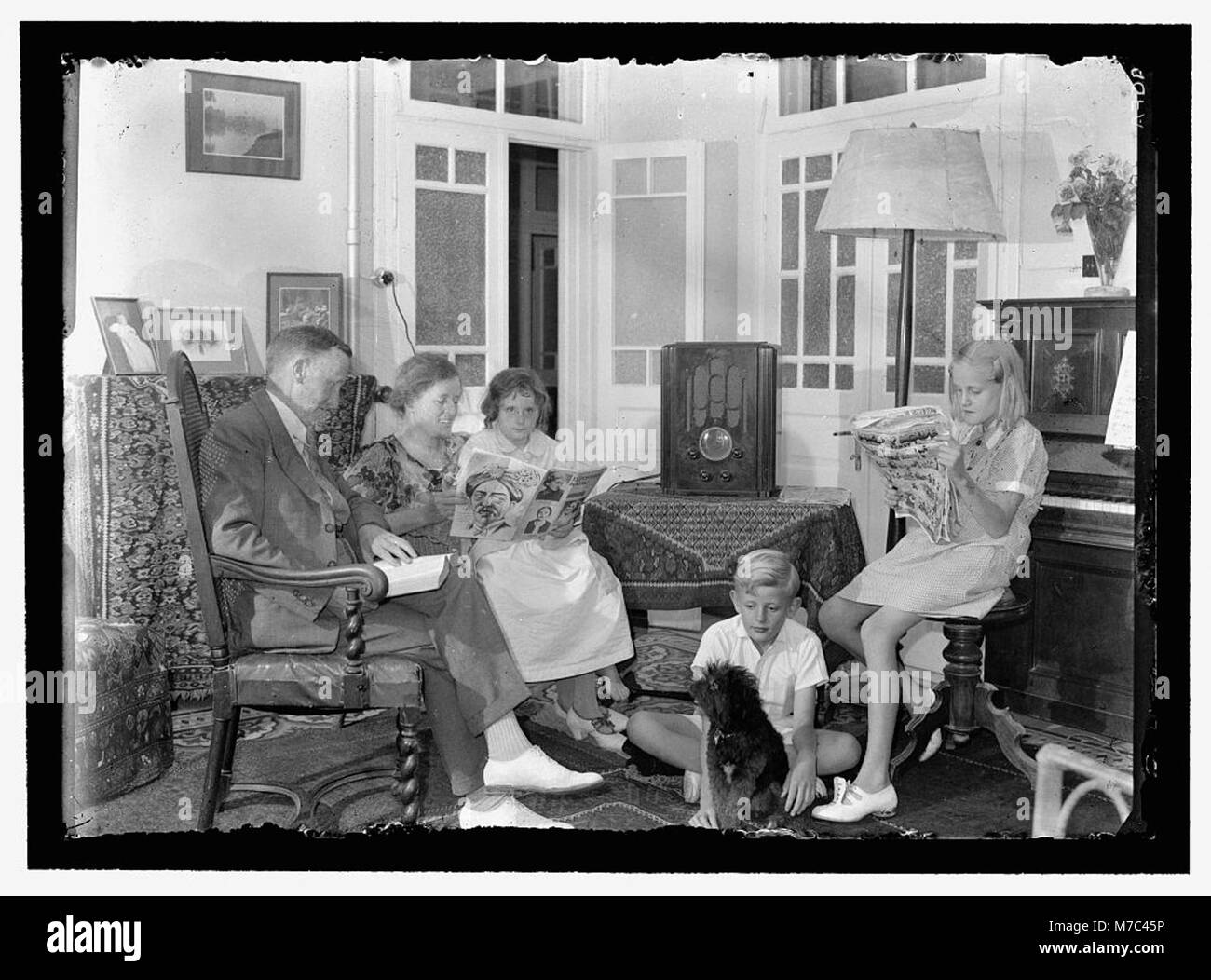 Eric and Edith Matson, along with their children Margaret, David, and ...