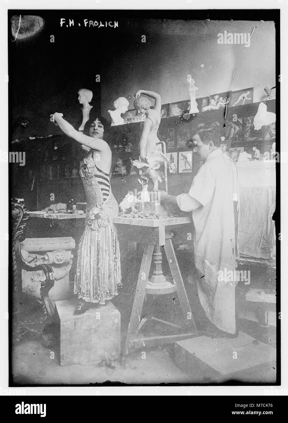 The image features F.H. Frolich, presenting his likeness and ...