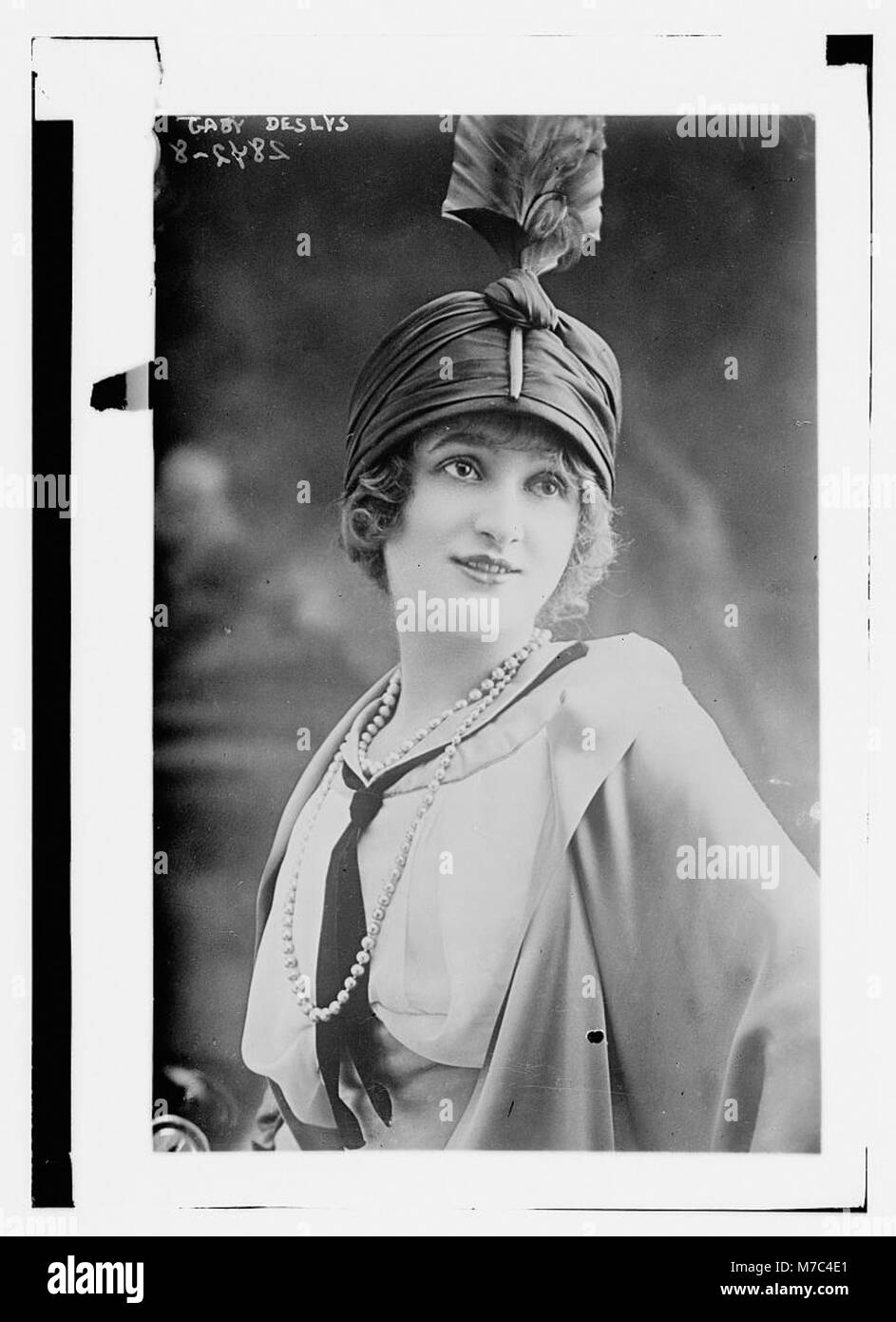 A portrait of Gaby Deslys, a famous French singer and actress known for ...