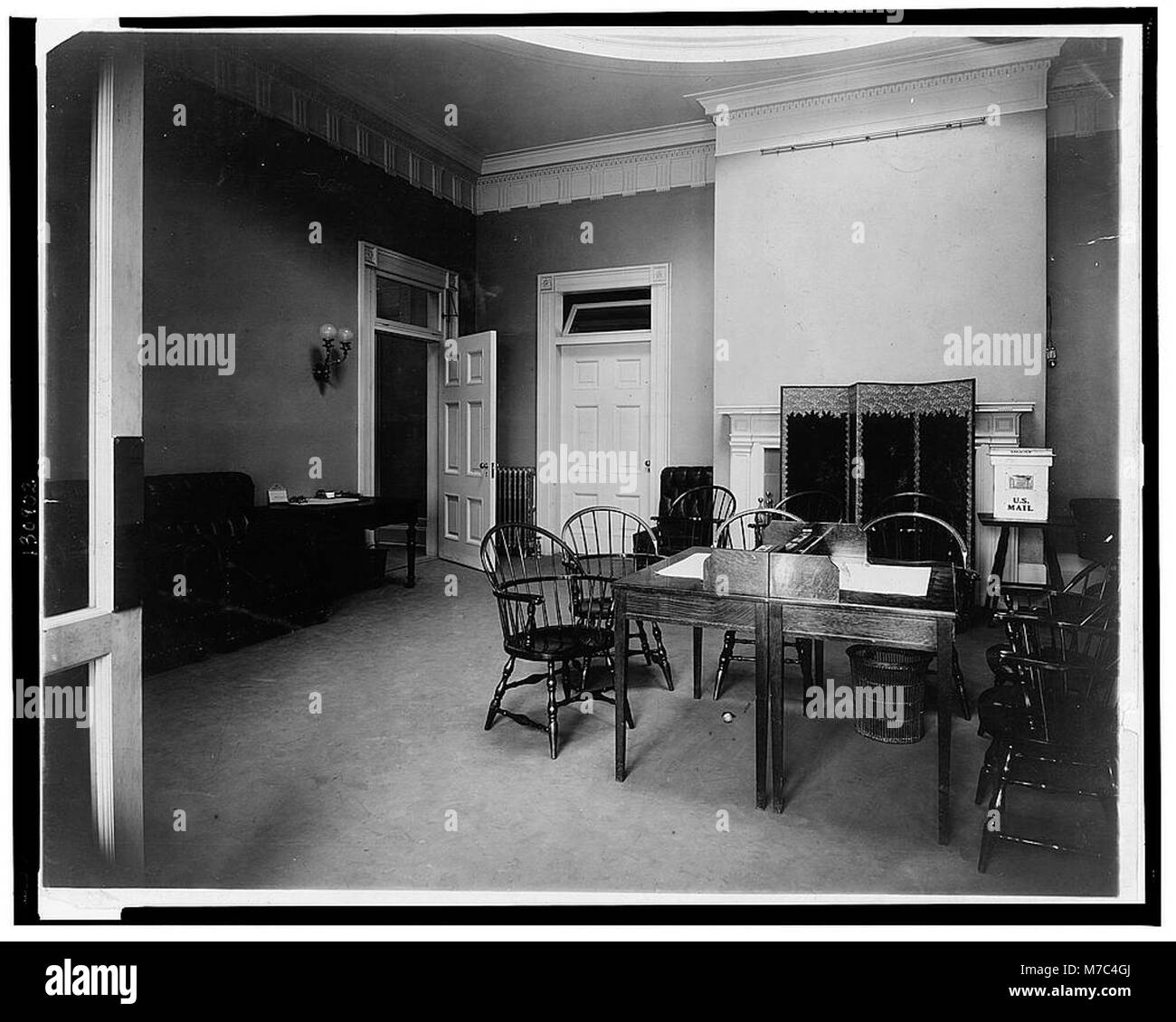 The photograph shows the general reception room of the newly ...