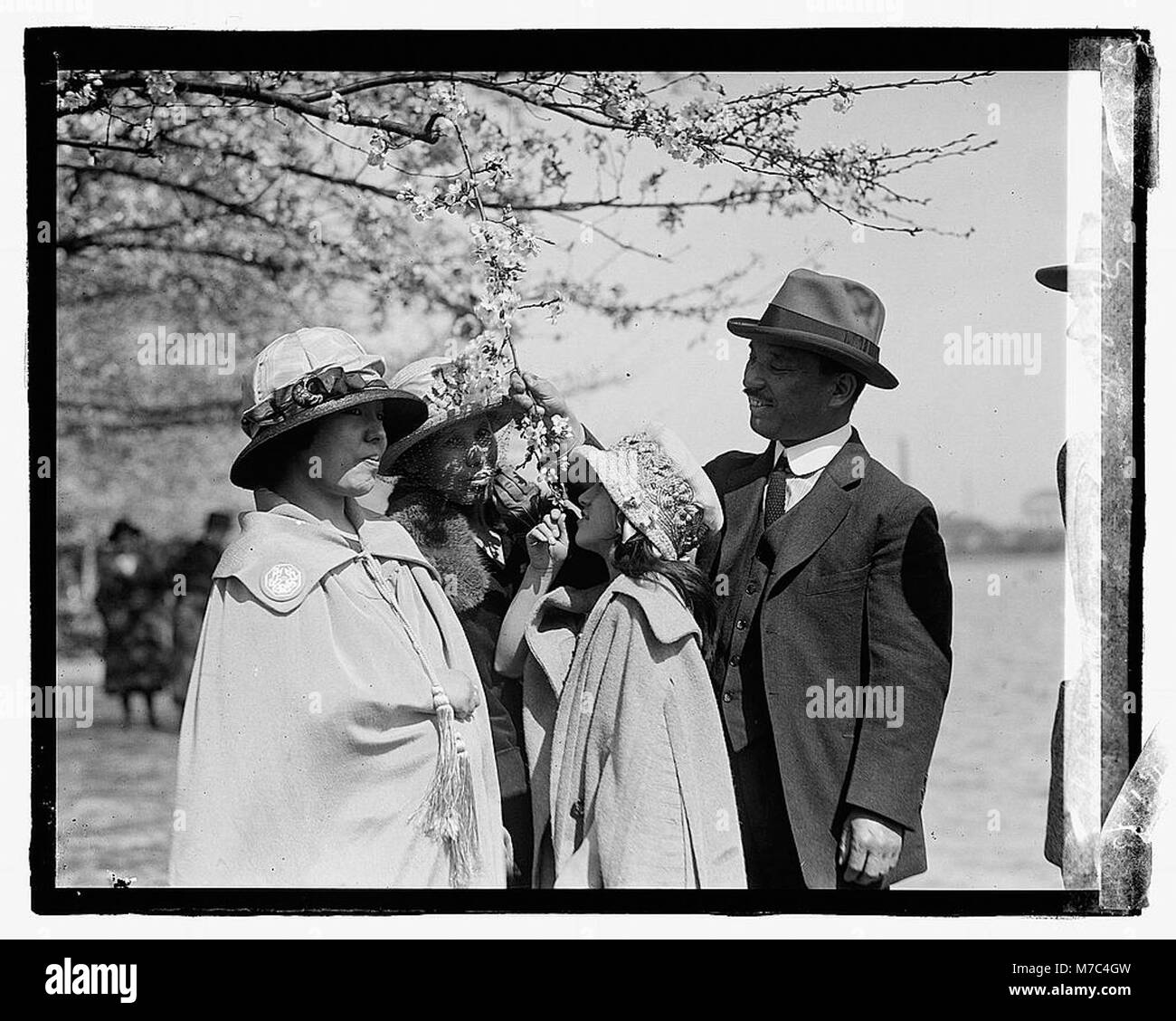 A photograph of General Haraguchi with his family, taken on April 7 ...