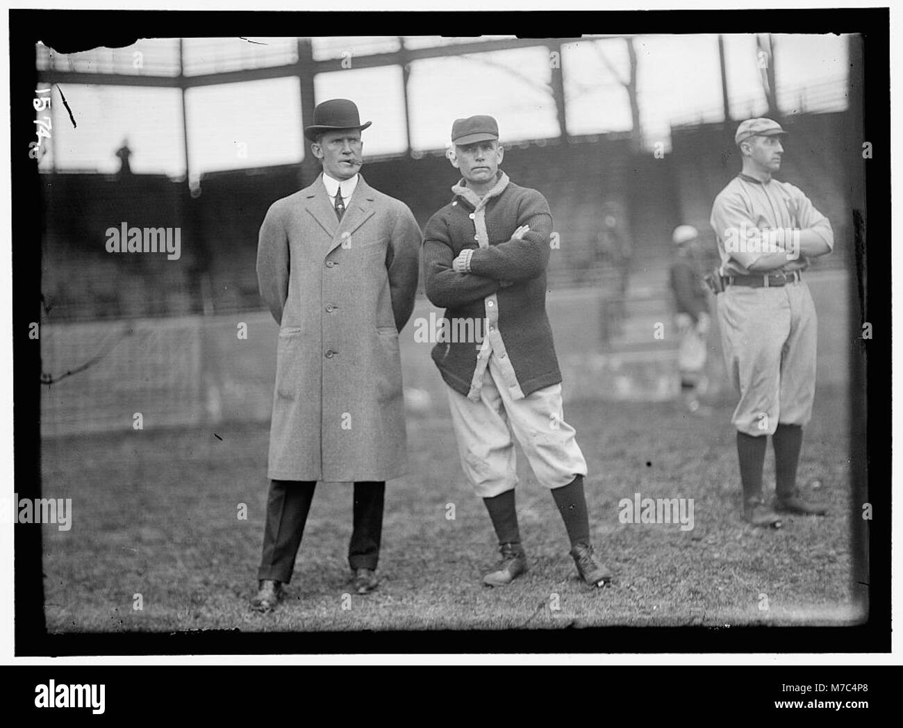 A portrait of Clark Griffith, a prominent baseball figure known for his ...