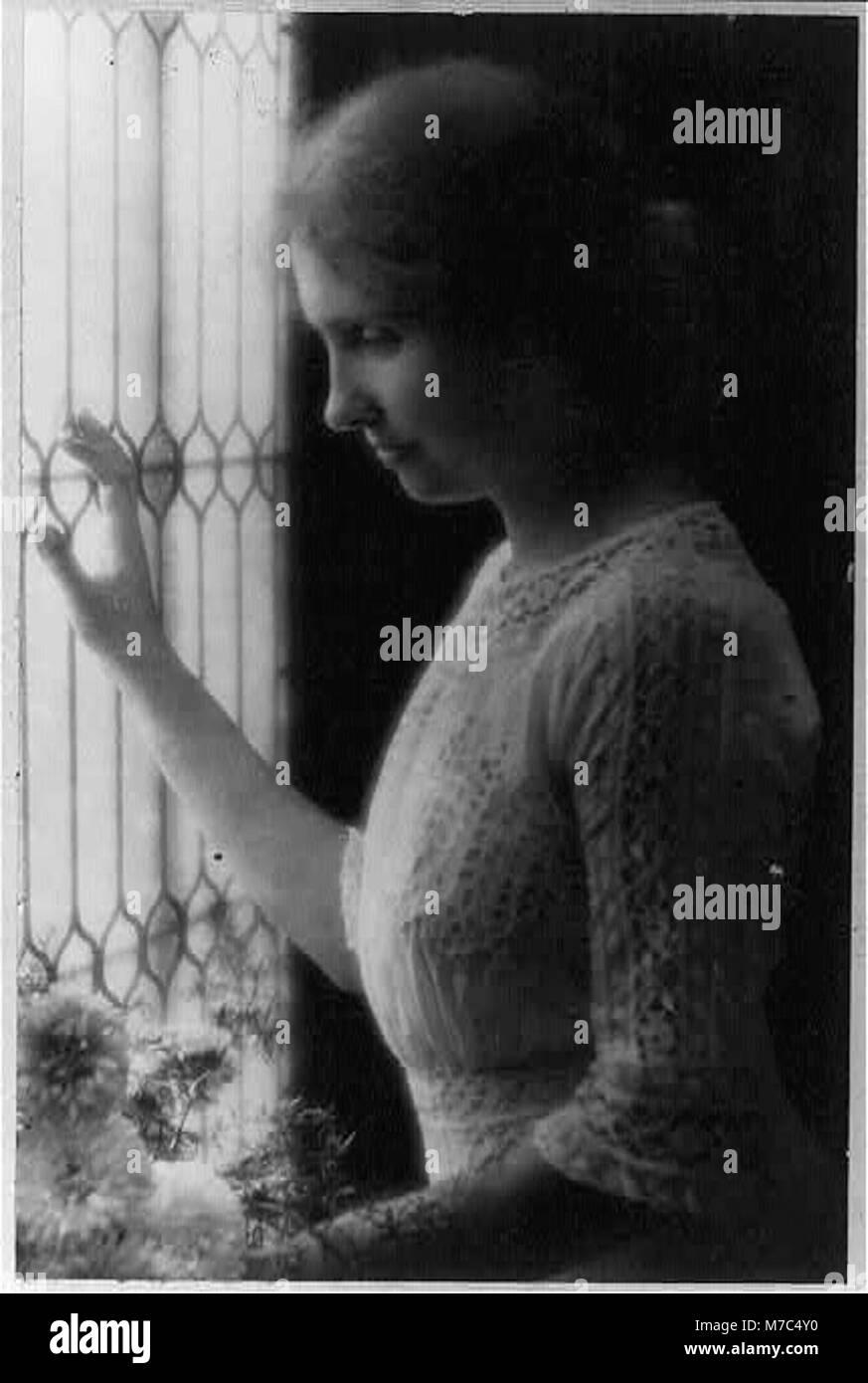 A portrait of Helen Keller, an influential American author, activist ...