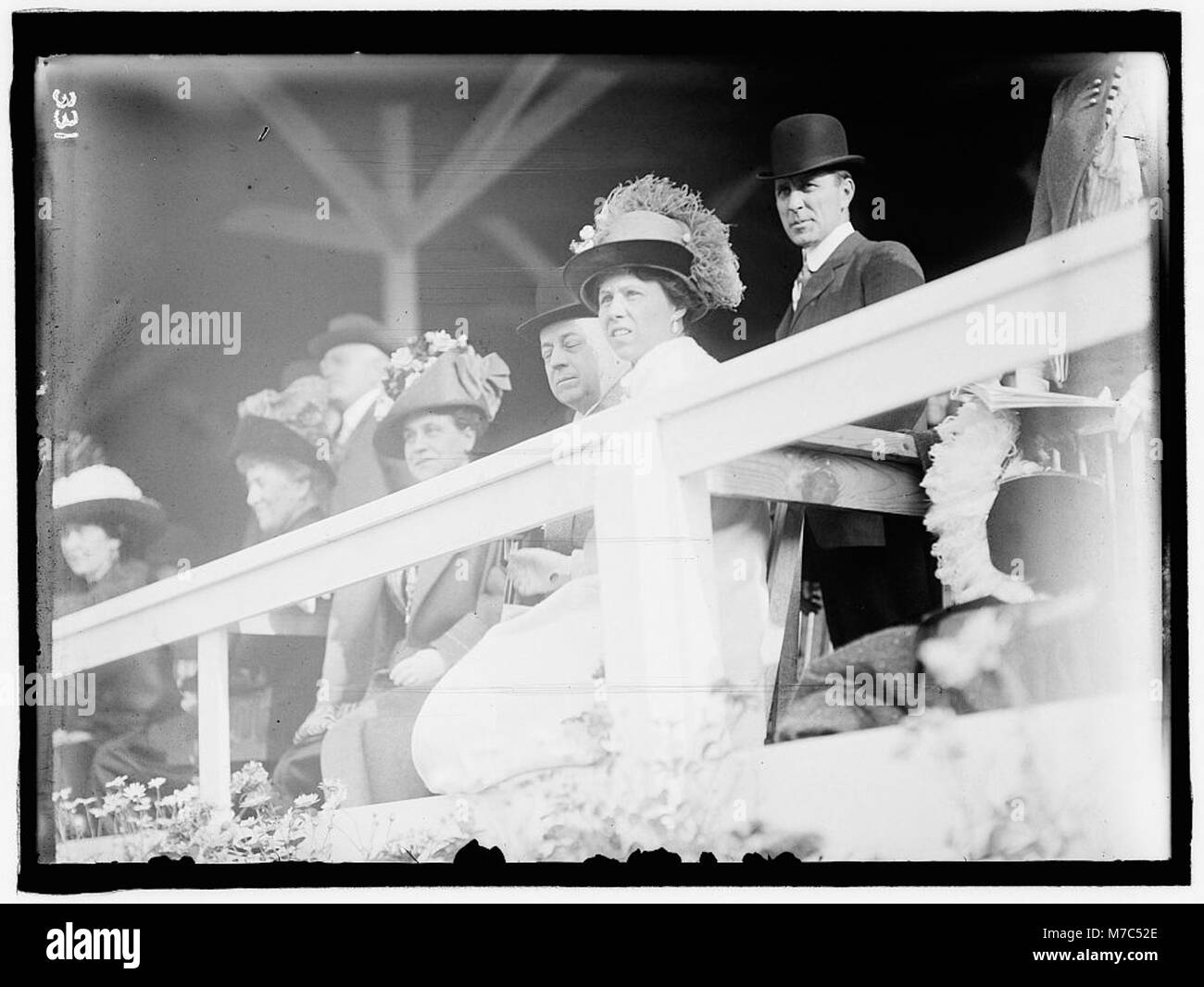 A photograph from a horse show featuring Philander C. Knox, a prominent ...