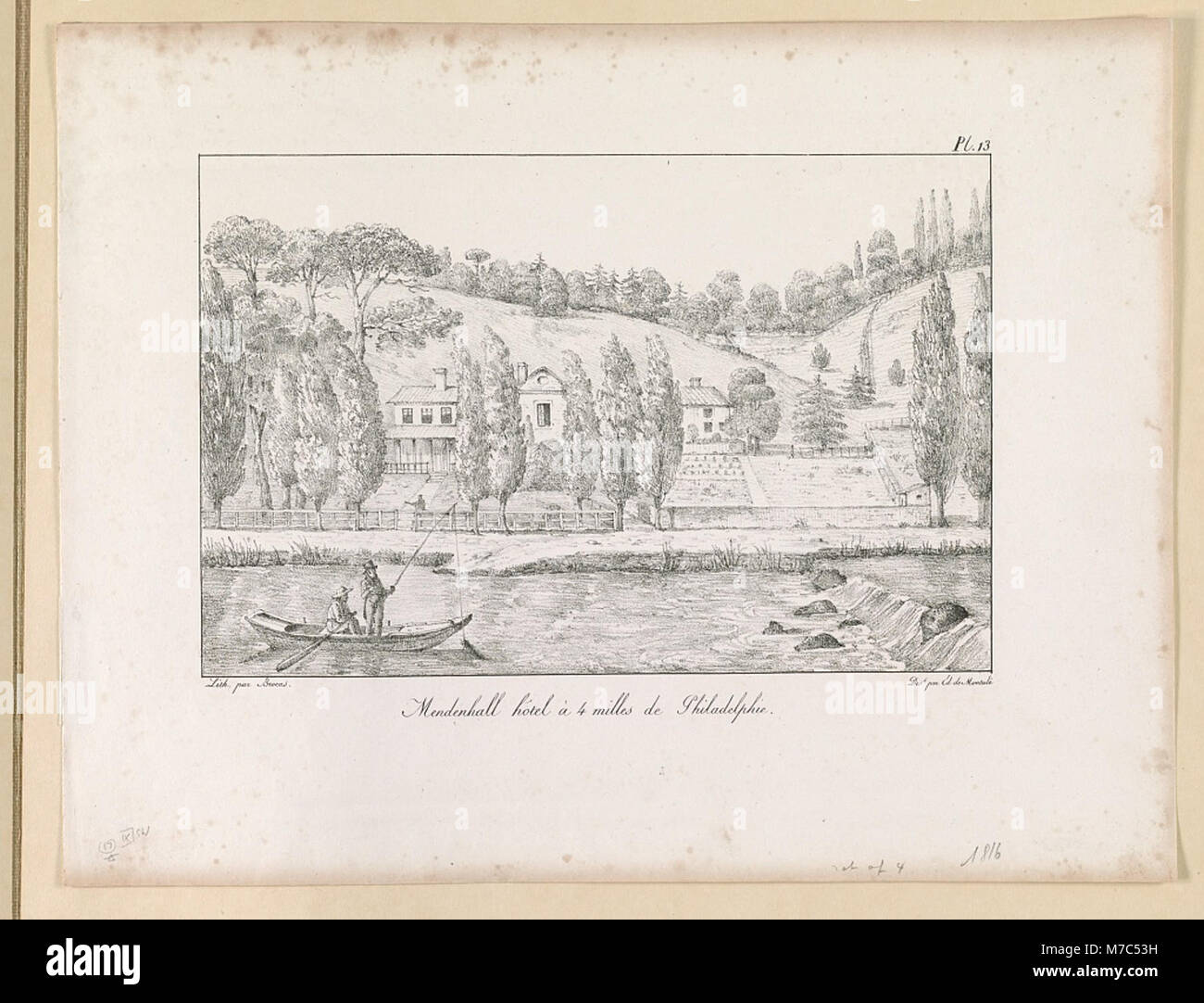 A vintage image of the Mendenhall Hotel, located four miles from ...