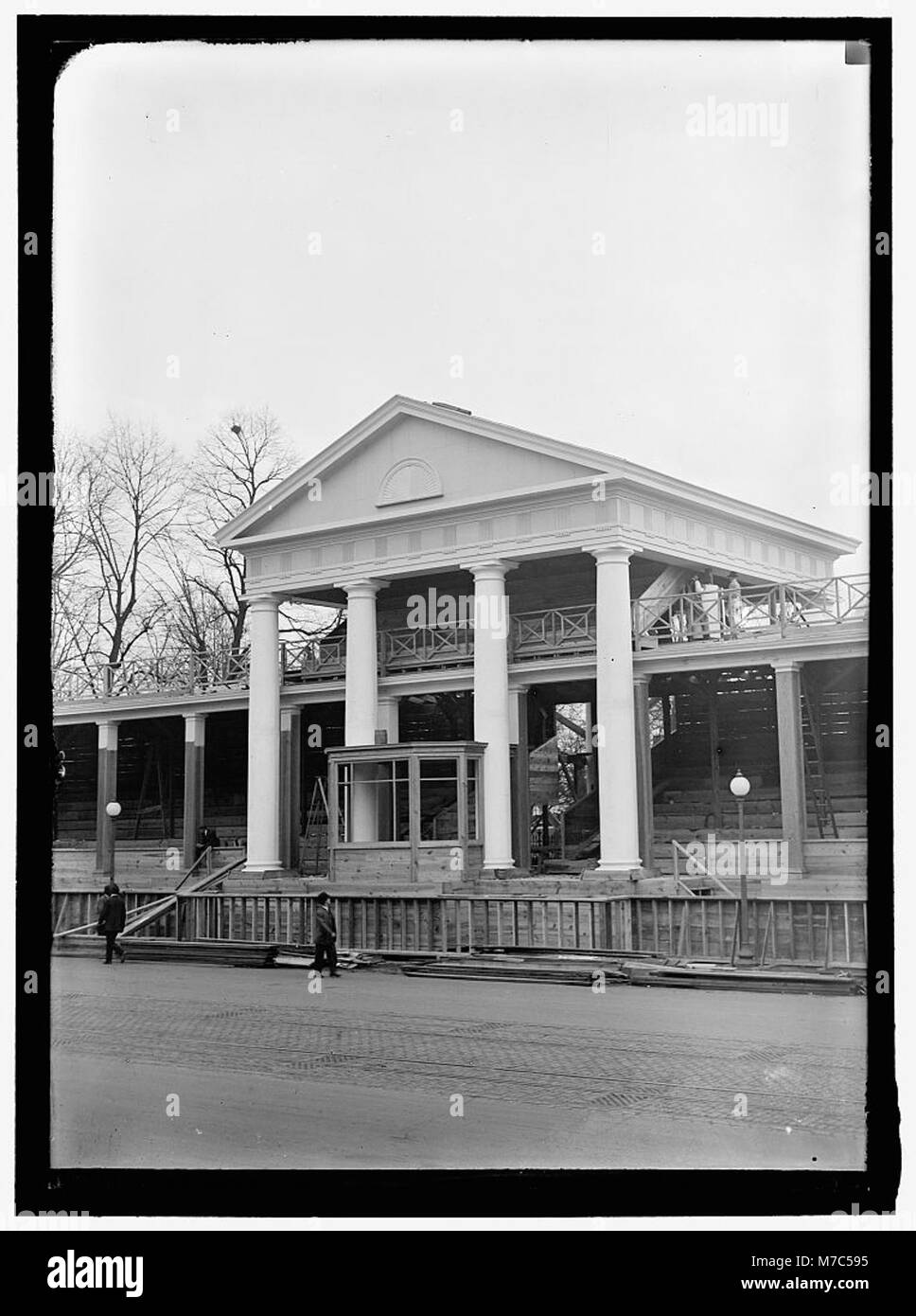 The image shows the inaugural stands and the Court of Honor before the ...