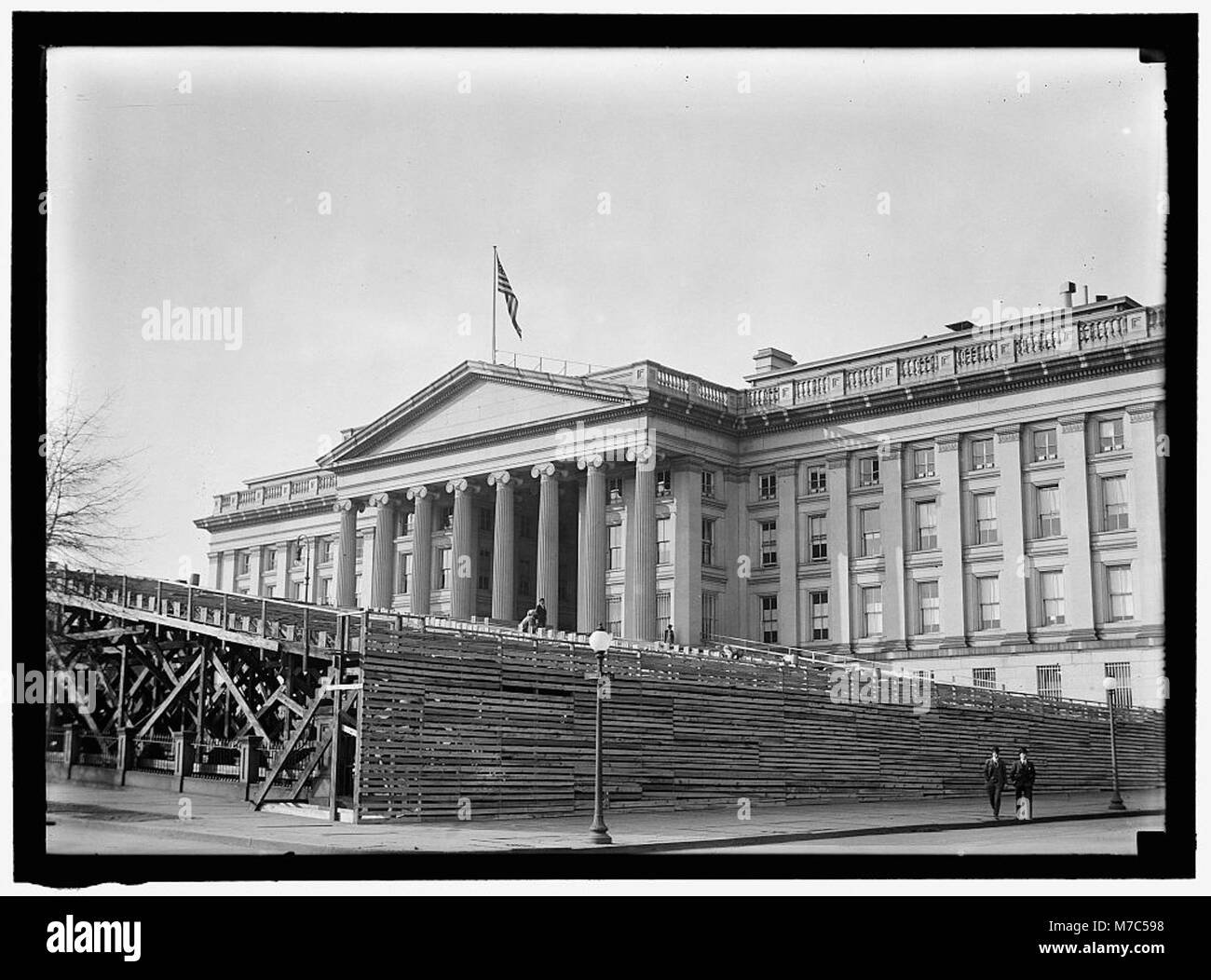 A photograph of the inaugural stands at the southeast corner of the U.S ...