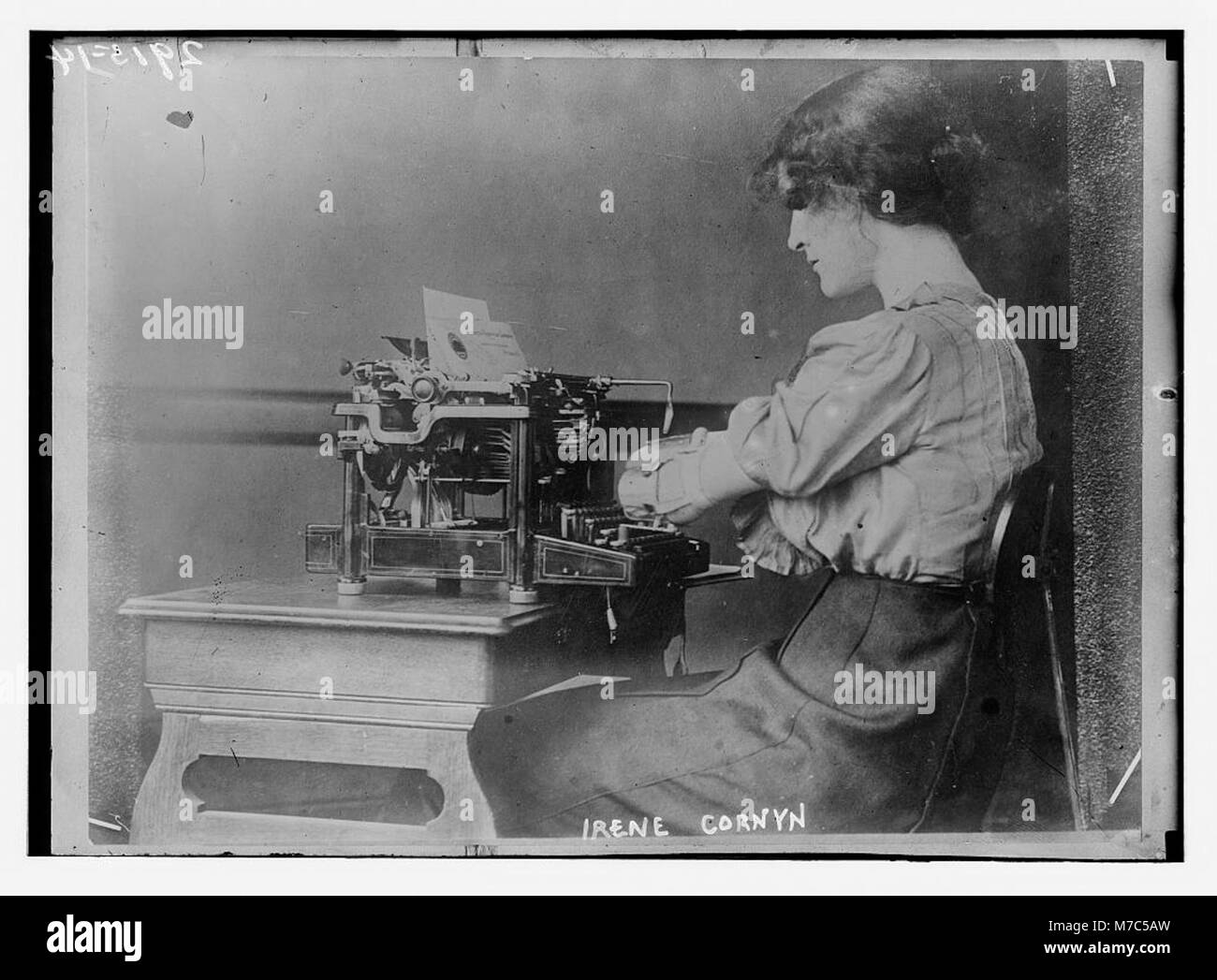 A portrait of Irene Cornyn, a historical figure. The photograph ...