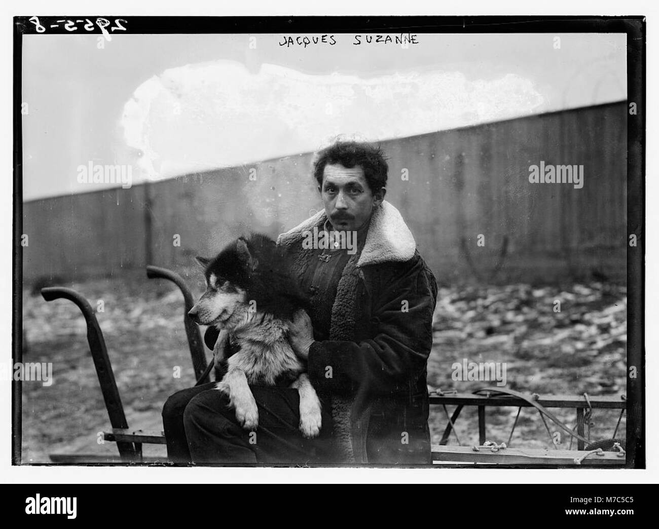 The portrait by Jacques Suzanne captures a historical figure or scene ...