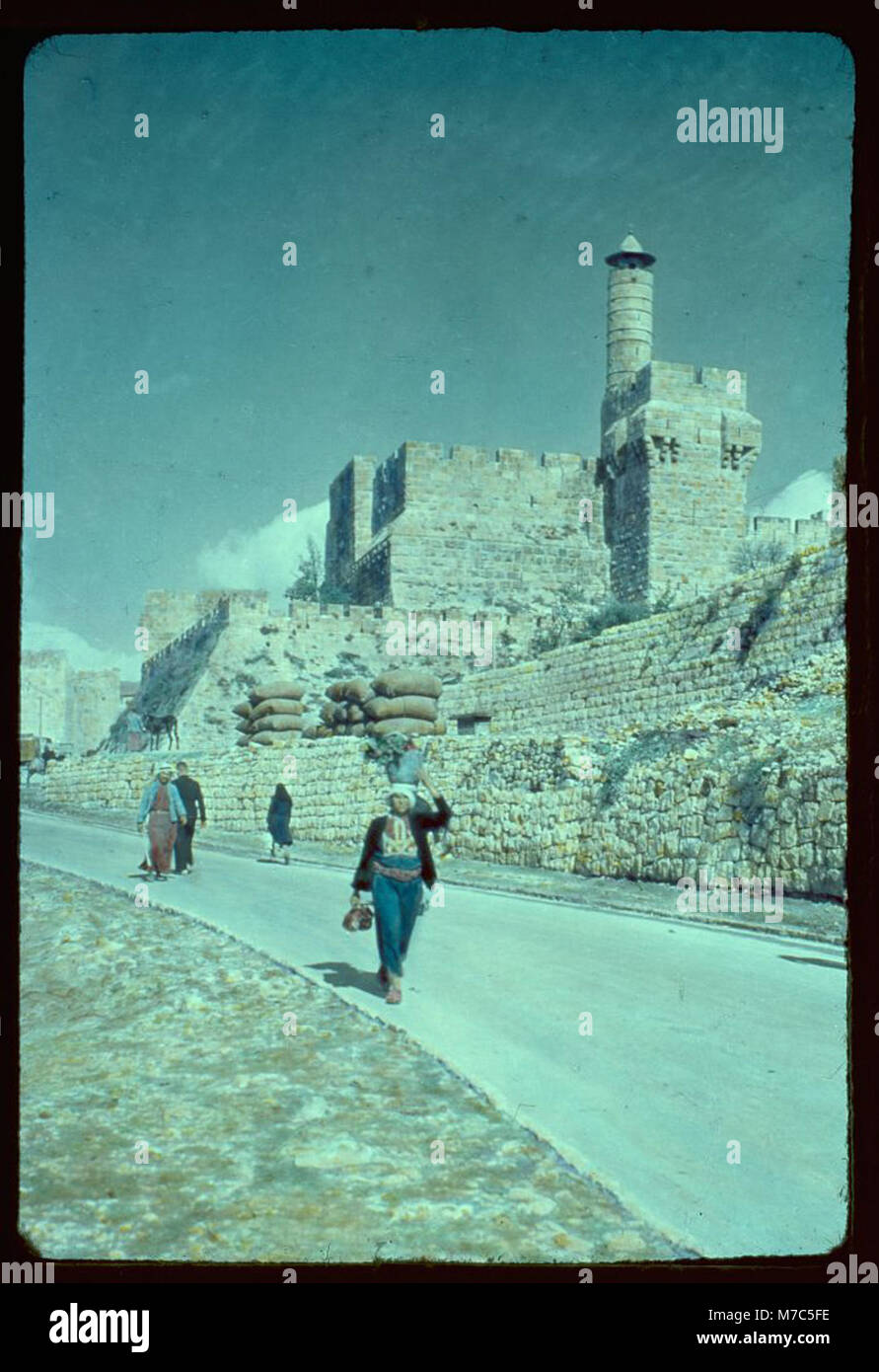 Jerusalem. Citadel of Zion LOC matpc.22749 Stock Photo - Alamy