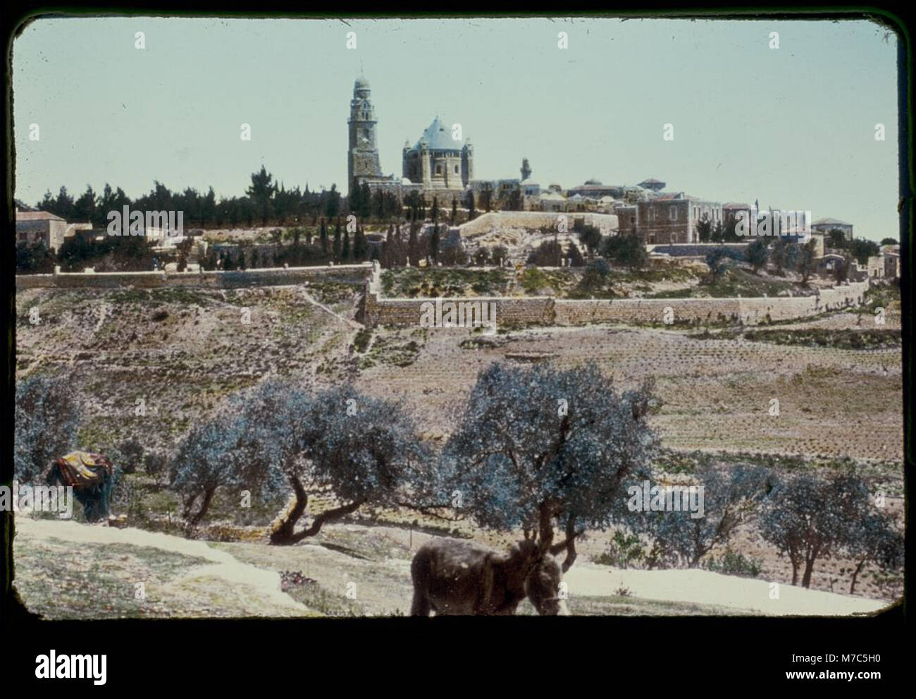 This view from the Valley of Hinnom (also known as Gehenna) looks ...