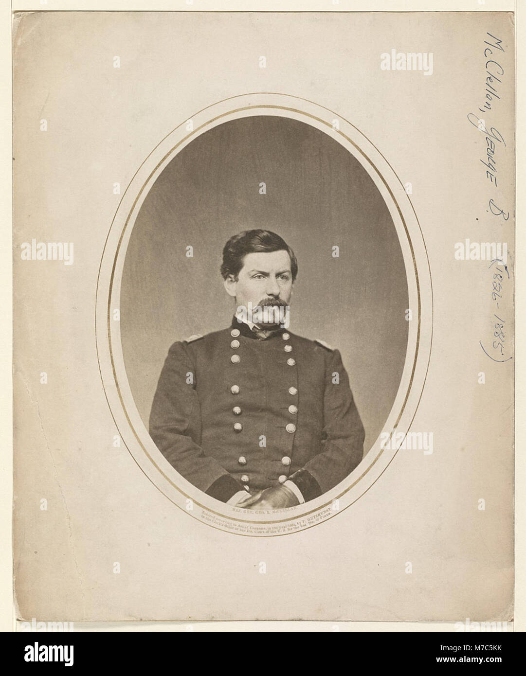 Major General George B. McClellan, a key figure in the American Civil ...