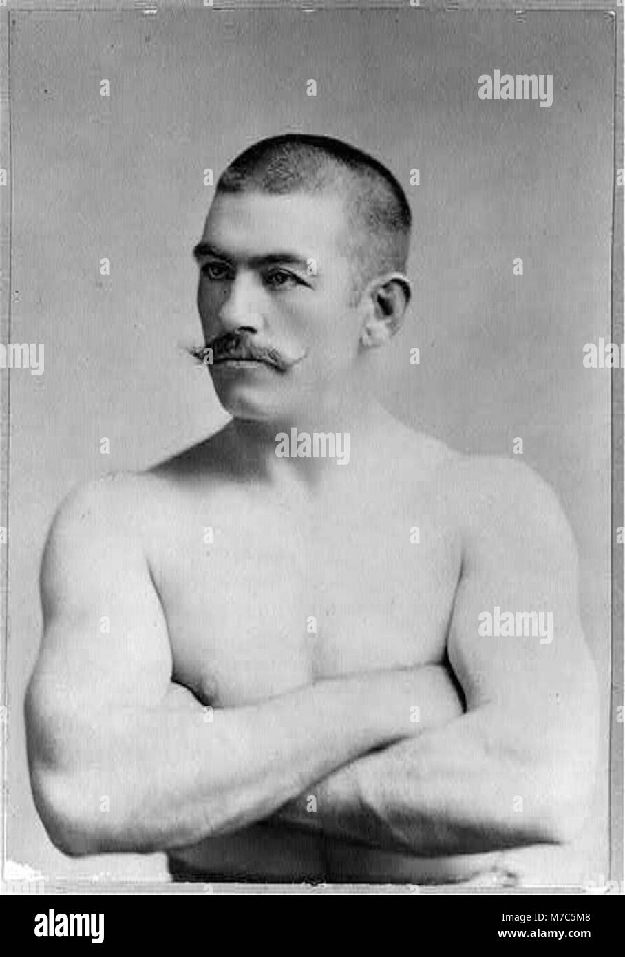 A historical portrait of John Lawrence Sullivan, a famous American ...