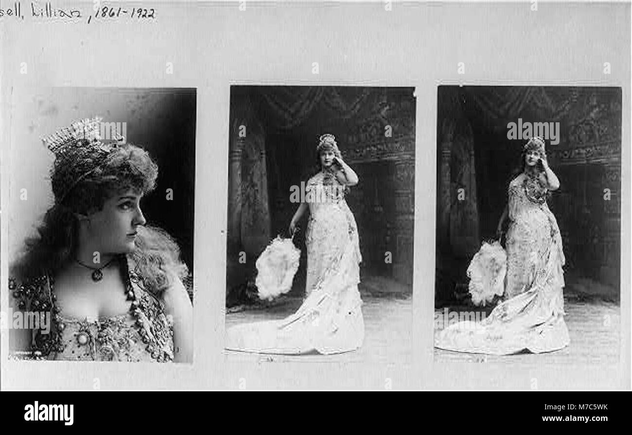 Lillian Russell (1861-1922) was a renowned American actress and singer ...