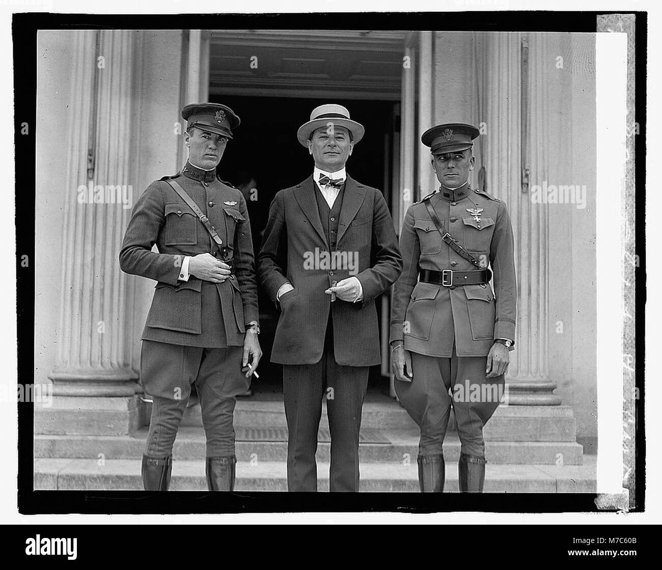 Lieutenant Byron E. Gates and Captain Fred Starek, along with Bubb ...