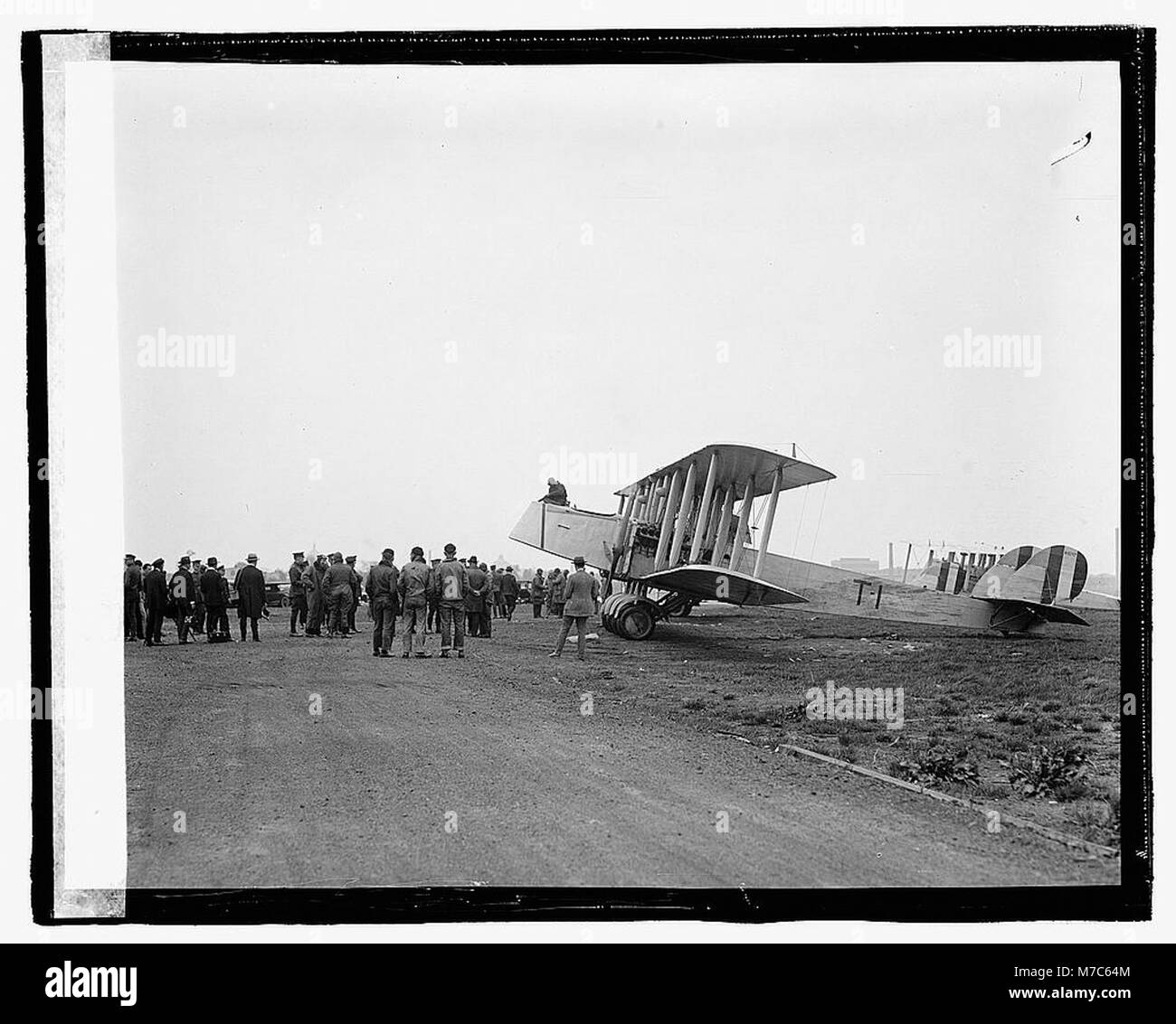 A historical photograph of a Martin Bomber, an aircraft used during ...