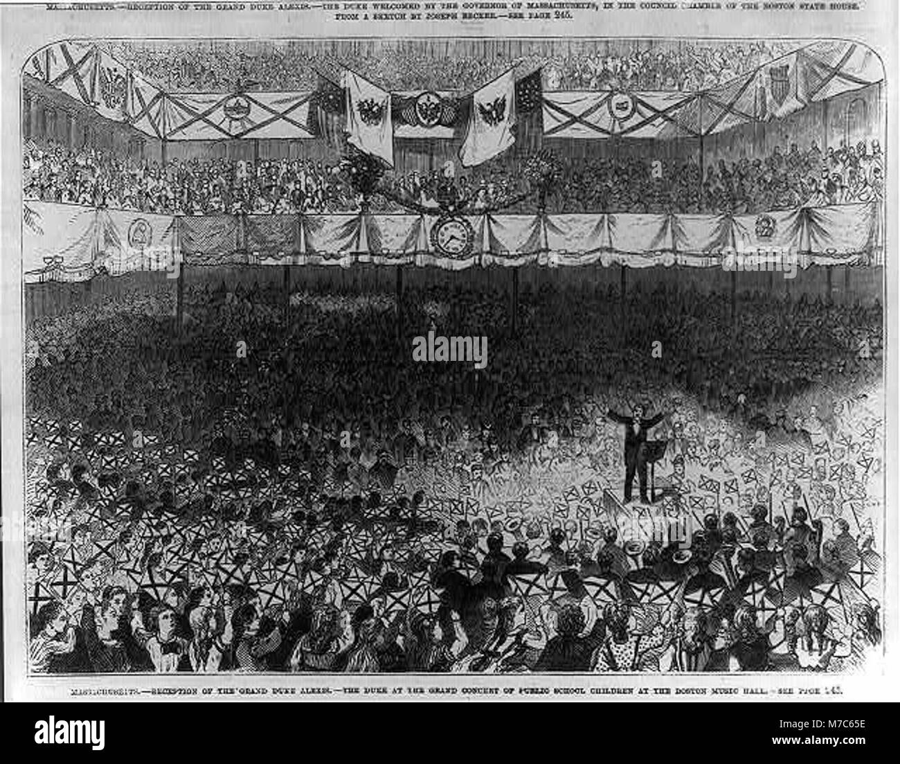 Massachusetts - reception of the Grand Duke Alexis - the Duke at the ...