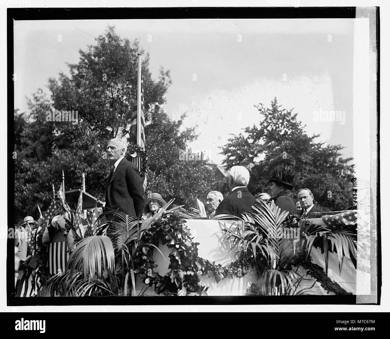 A photograph from the unveiling ceremony of the Alexander Hamilton ...
