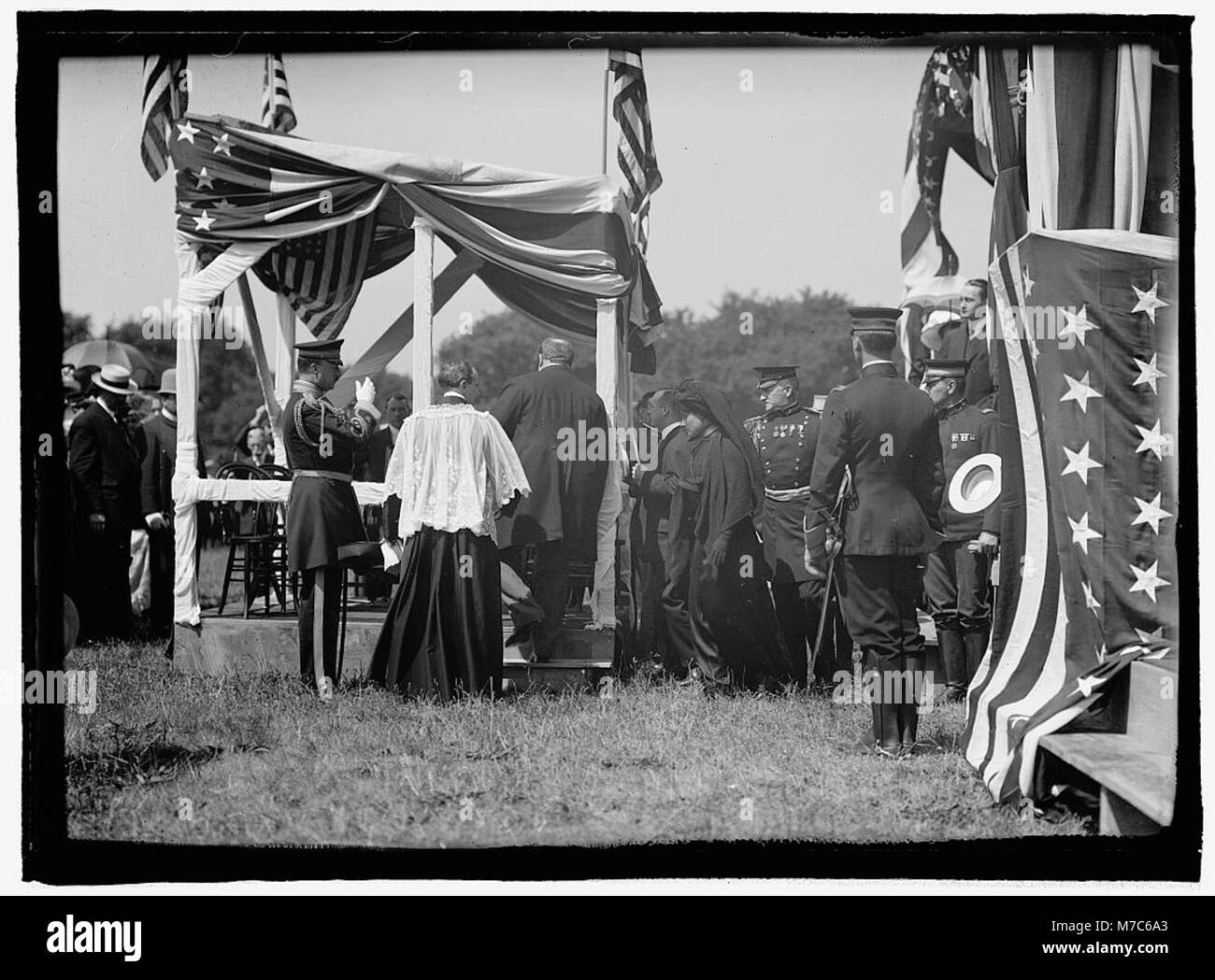 A photograph of a military field mass held by the Holy Name Society of ...